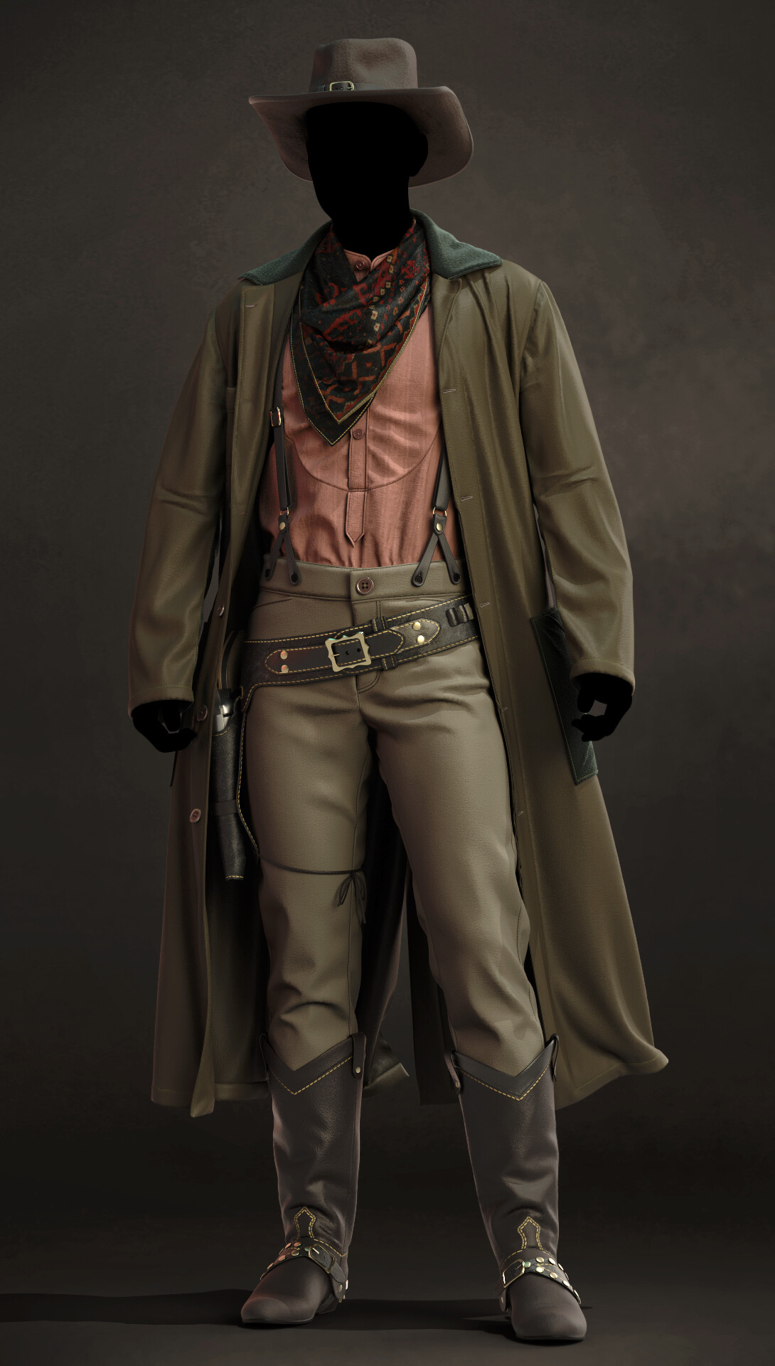 ArtStation - Cowboy outfit 2