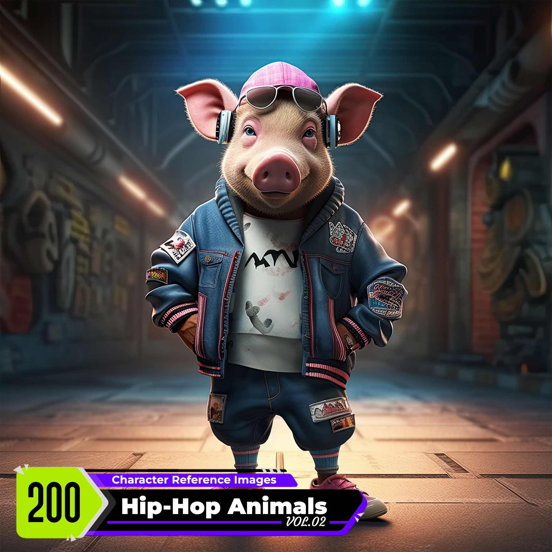 ArtStation - Hip-Hop Animals VOL.02 | 4K Reference Images