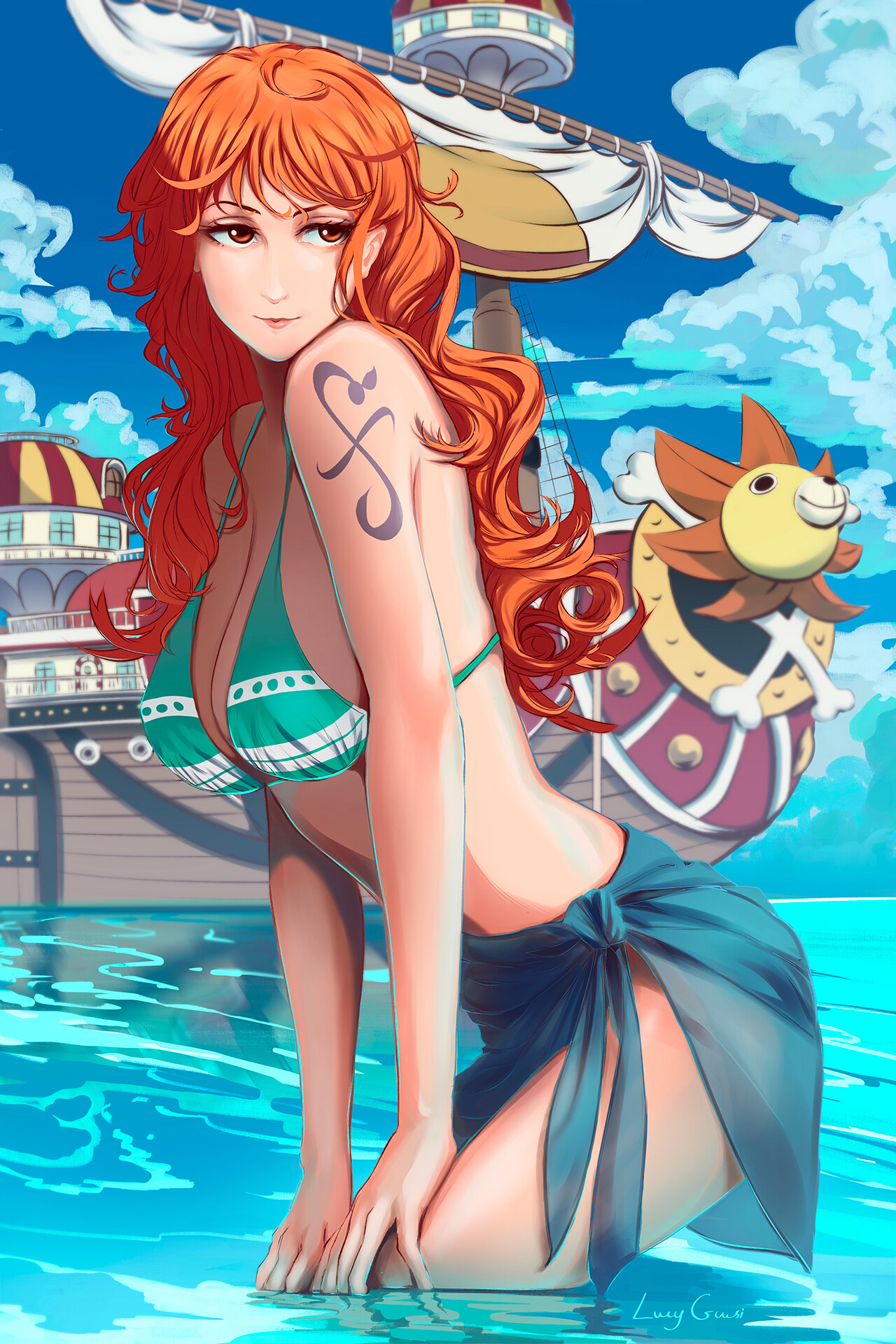 ArtStation - Nami Rising From The Sea