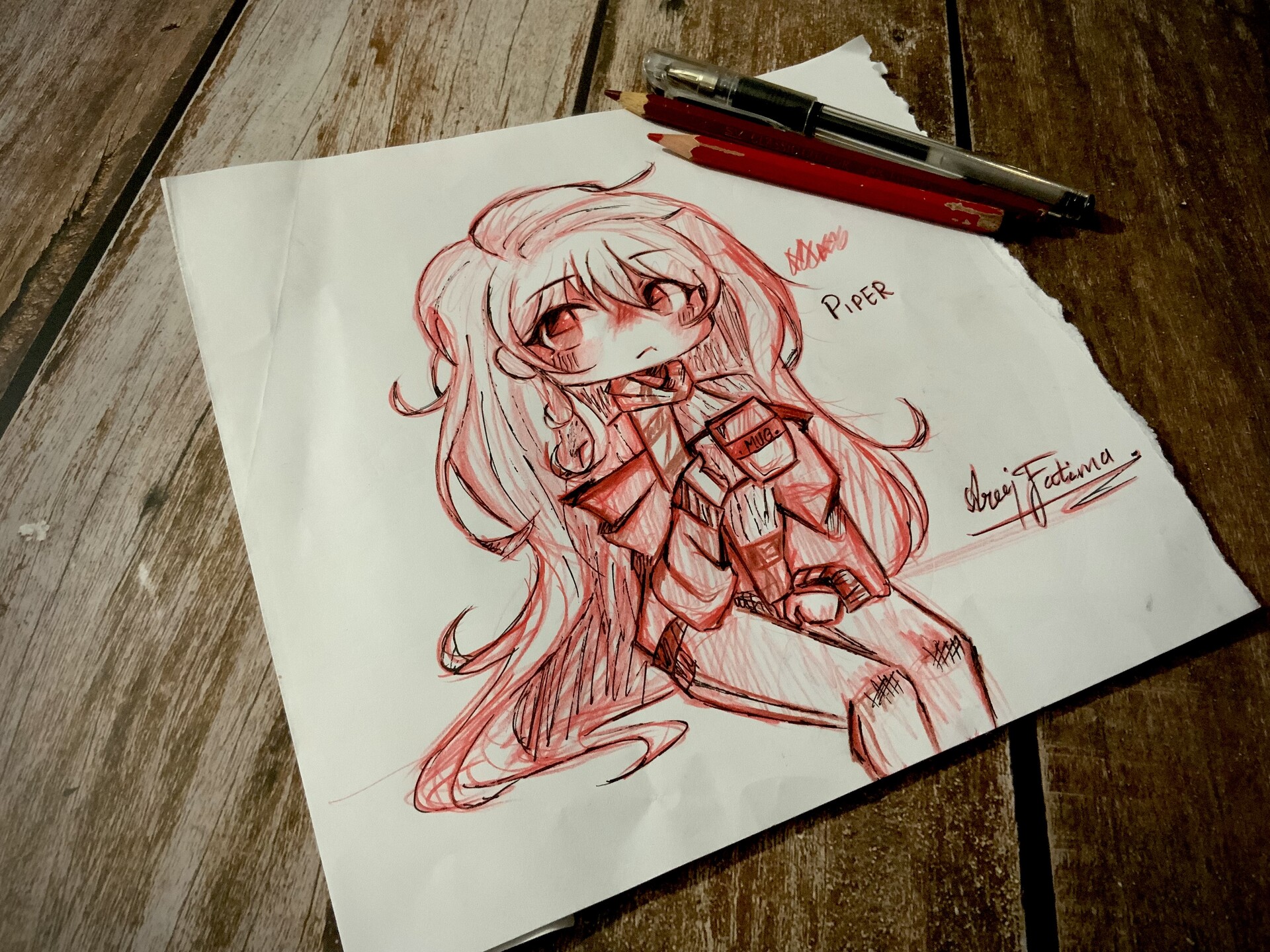 ArtStation - Piper chibi sketch