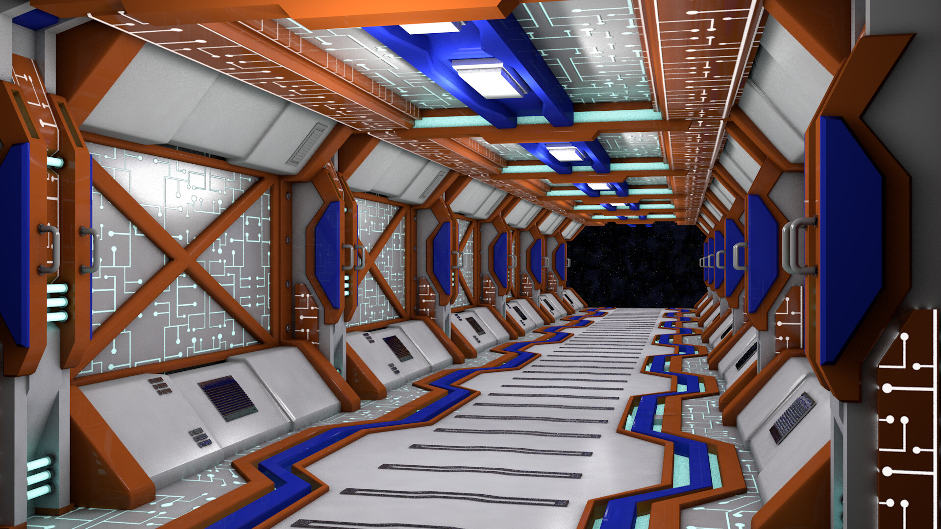 ArtStation - Sci-Fi Hall