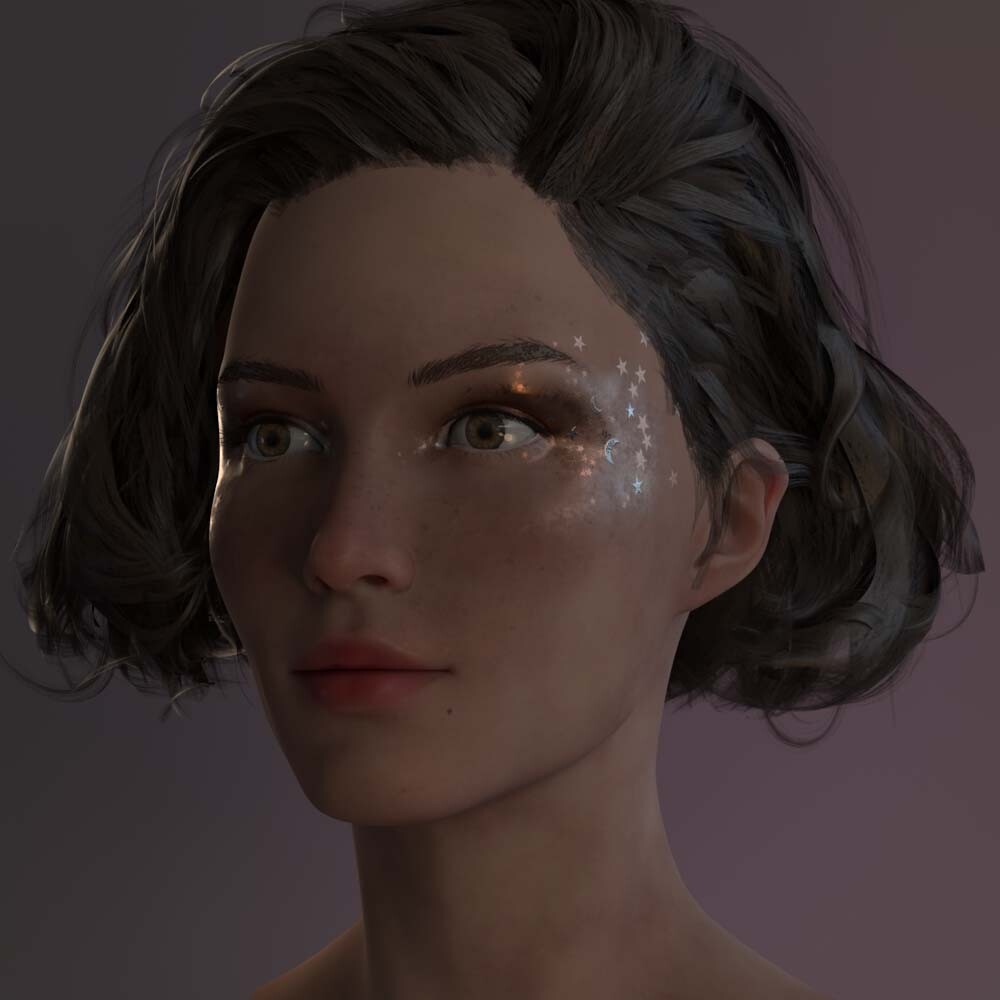 ArtStation - Face Texturing | Detailed Skin and Facial Features