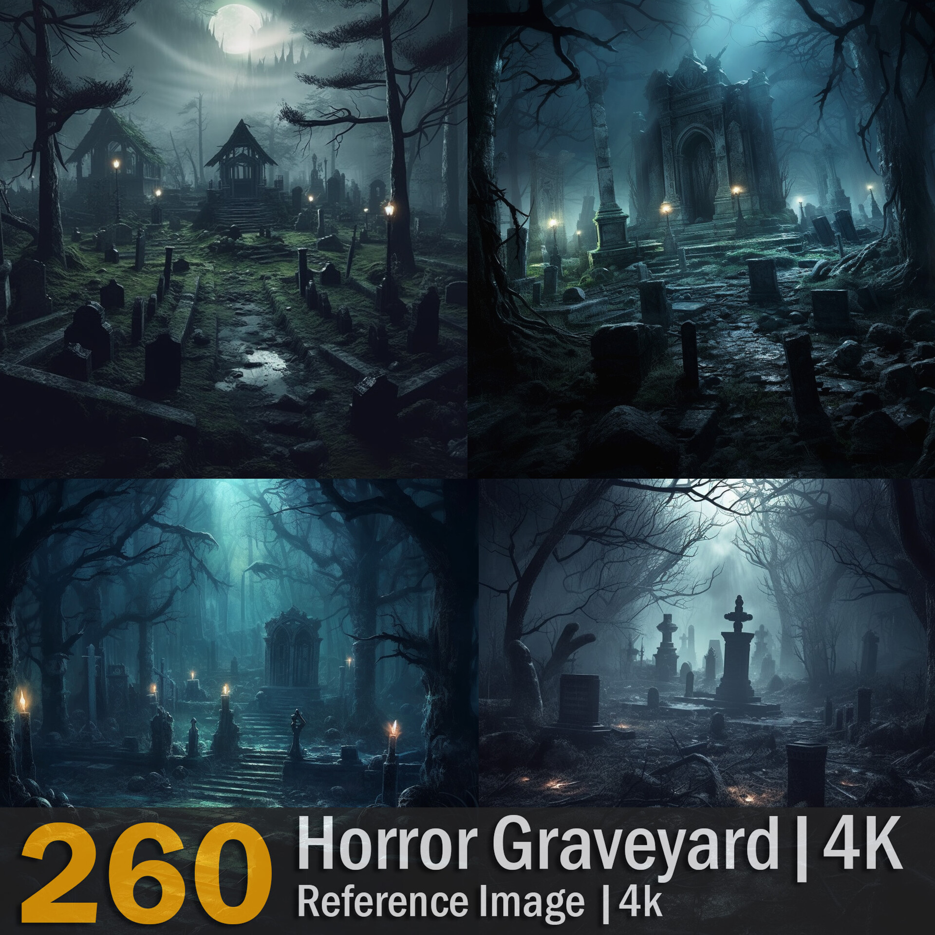 ArtStation - Horror Graveyard | Reference Images | 4K