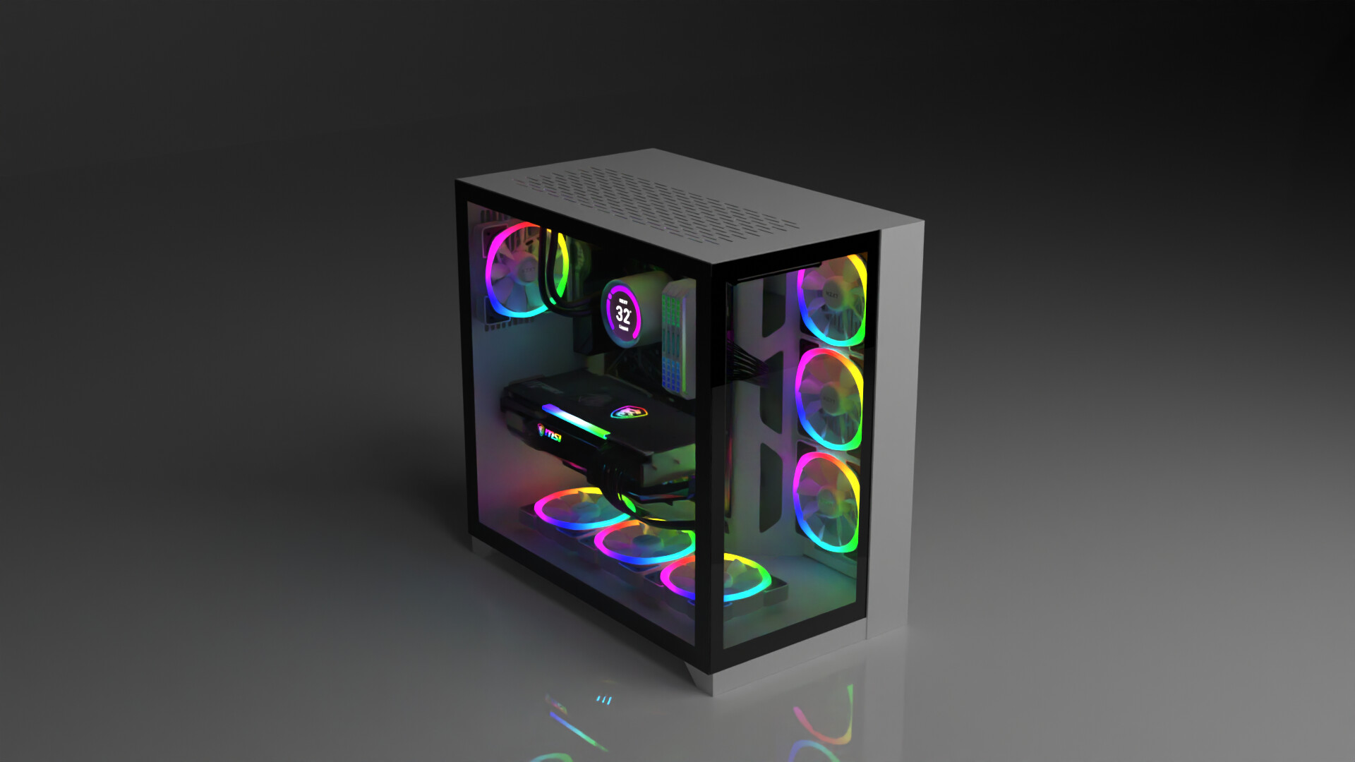 ArtStation - LianLi Gaming PC 3D model