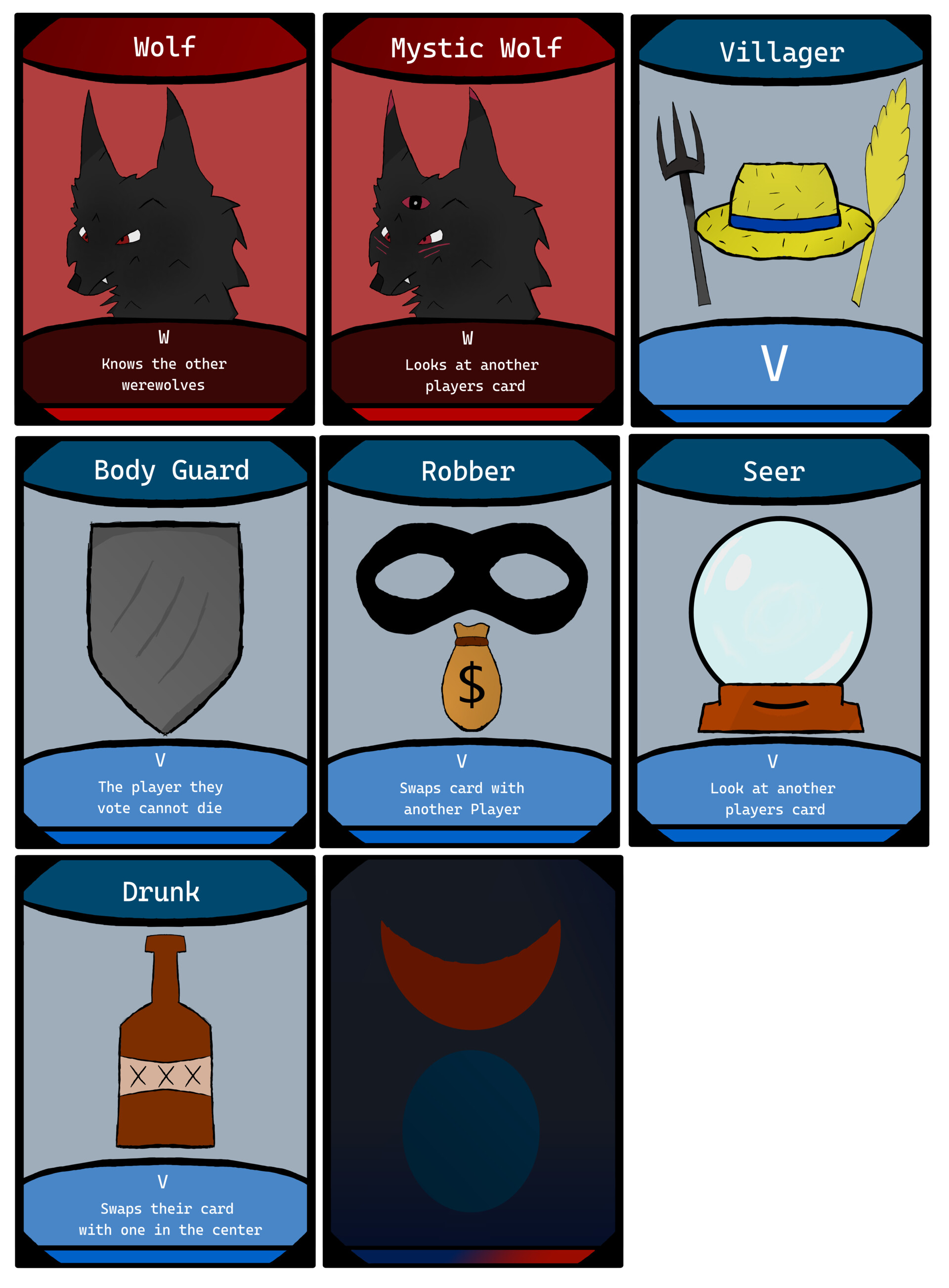 ArtStation - Werewolf - Card Game (Custom Designs)