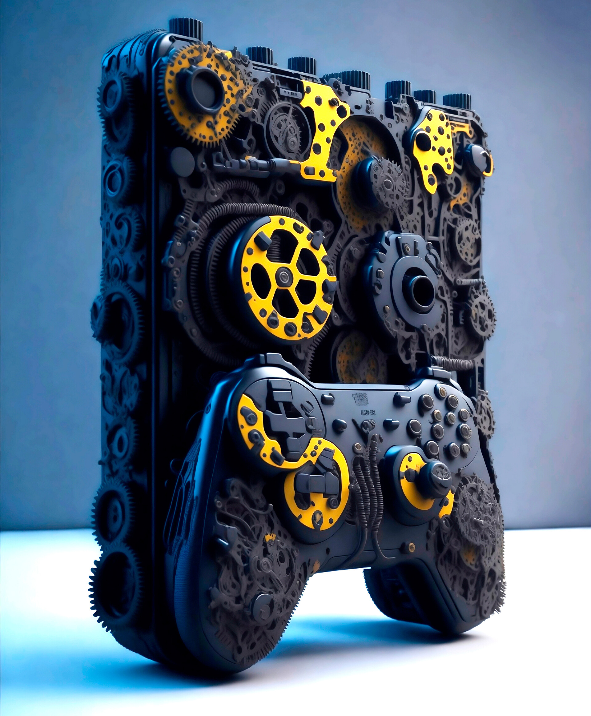 ArtStation - Console Made Of Gears AI