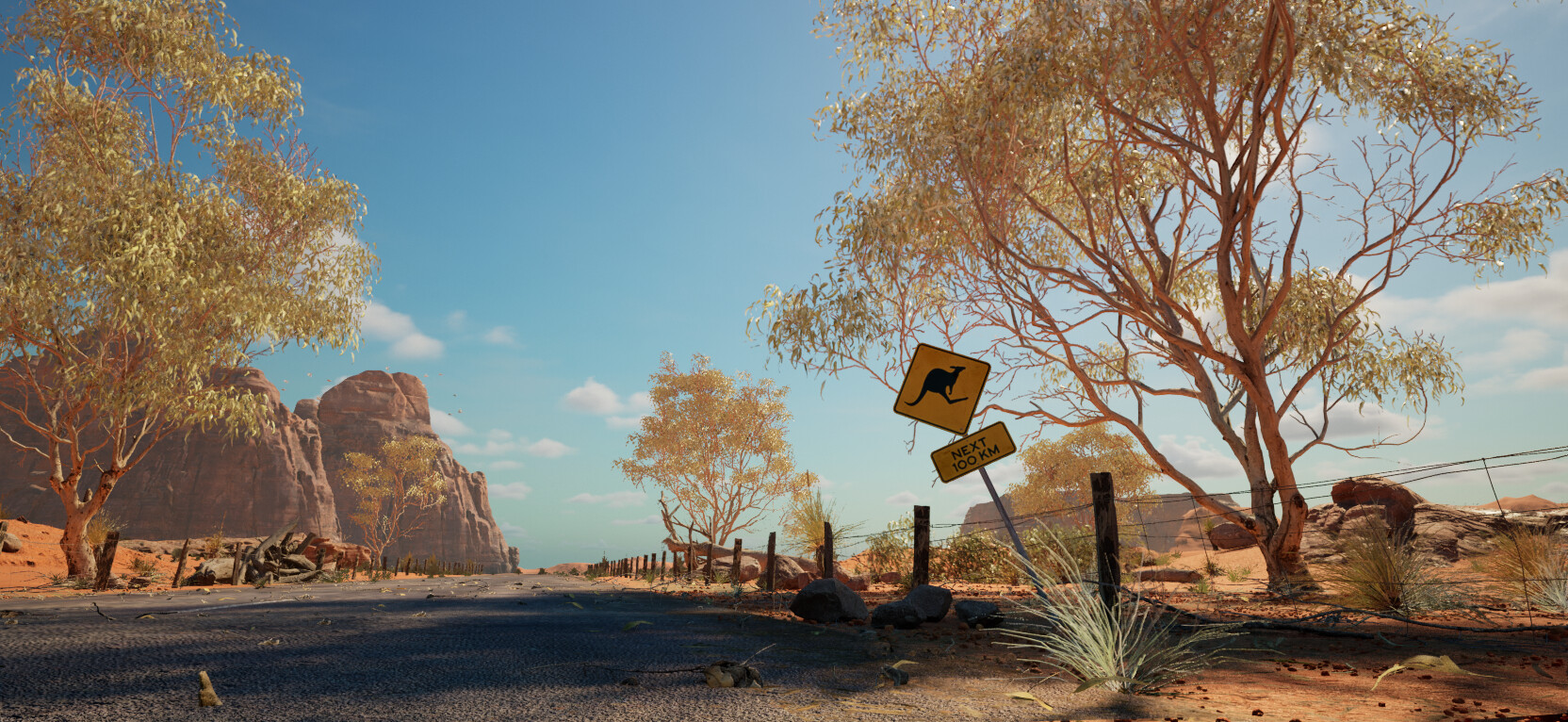 ArtStation - Australian Open Road
