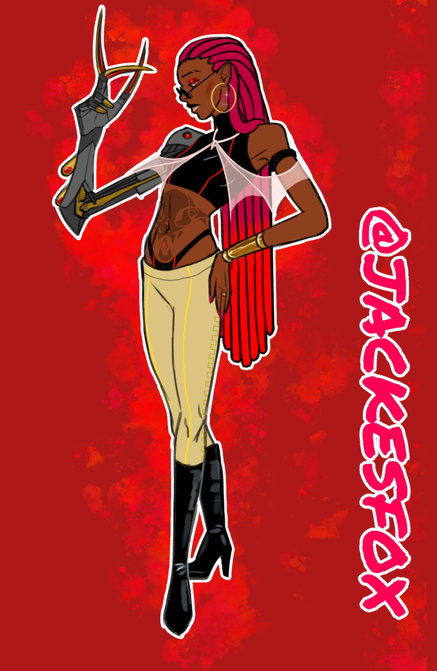 ArtStation - Hemilia, the cyber-vampire