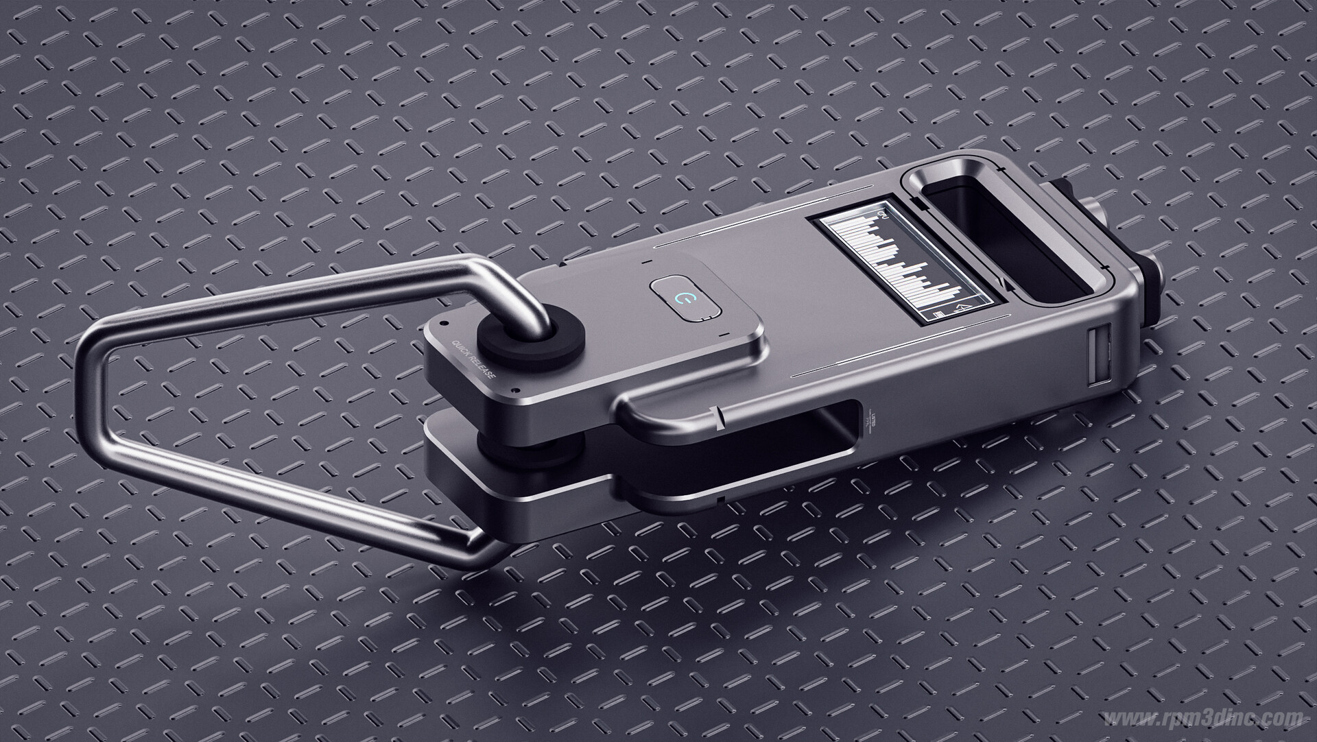 ArtStation - Sci-Fi Key Fob Hard Surface Model