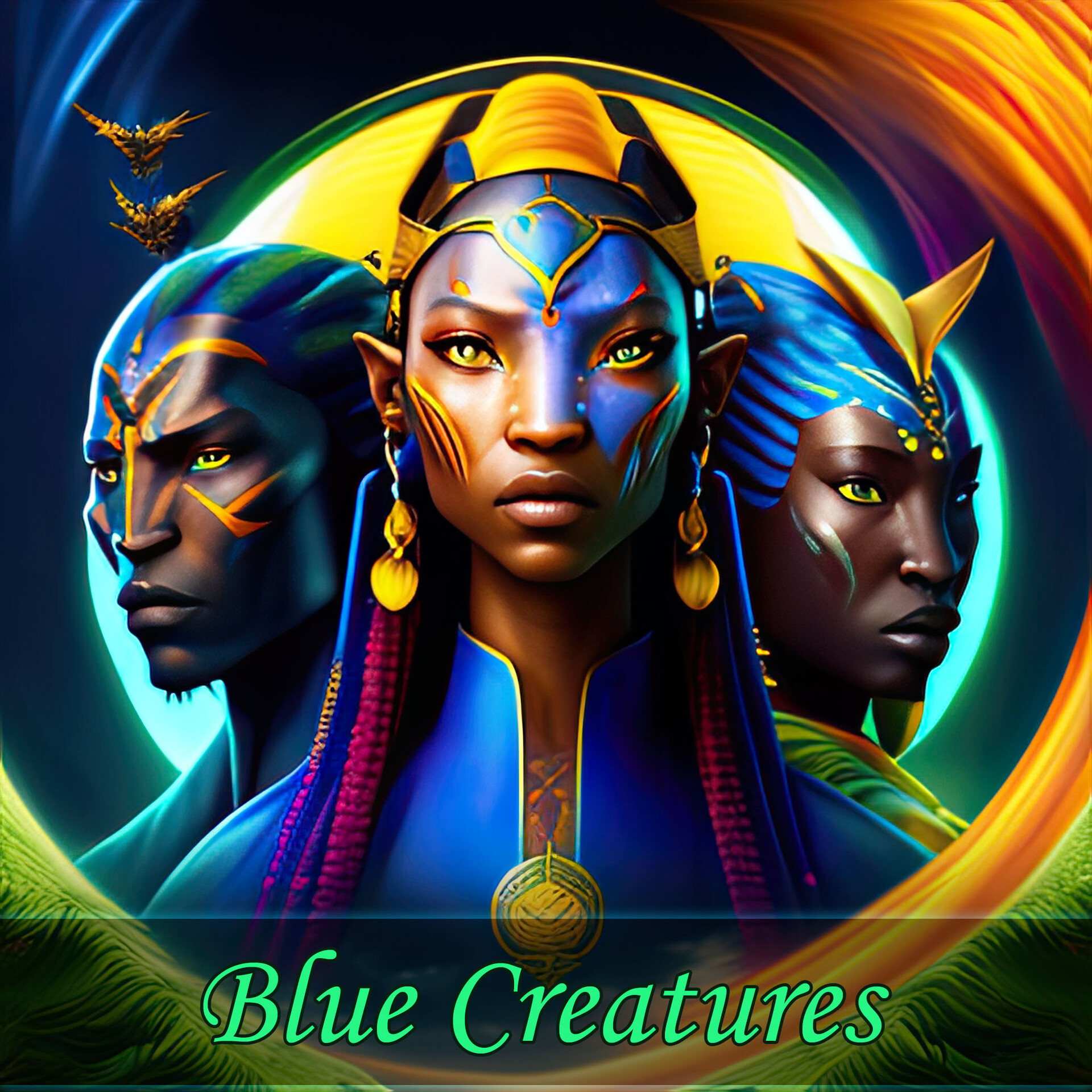 ArtStation - +310 Blue Creatures Reference Pack _4k _V1