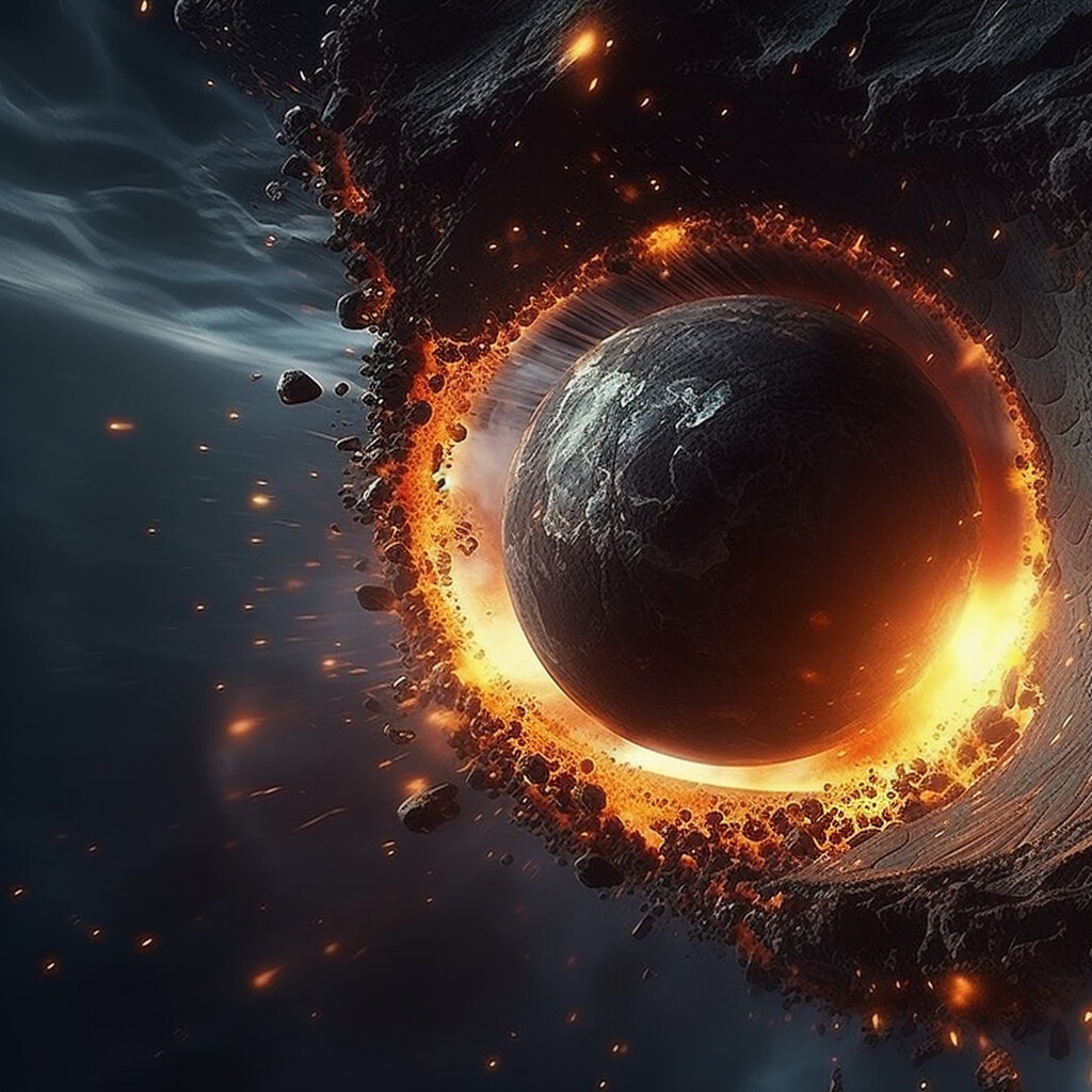 Sun Destroyed By Black Hole