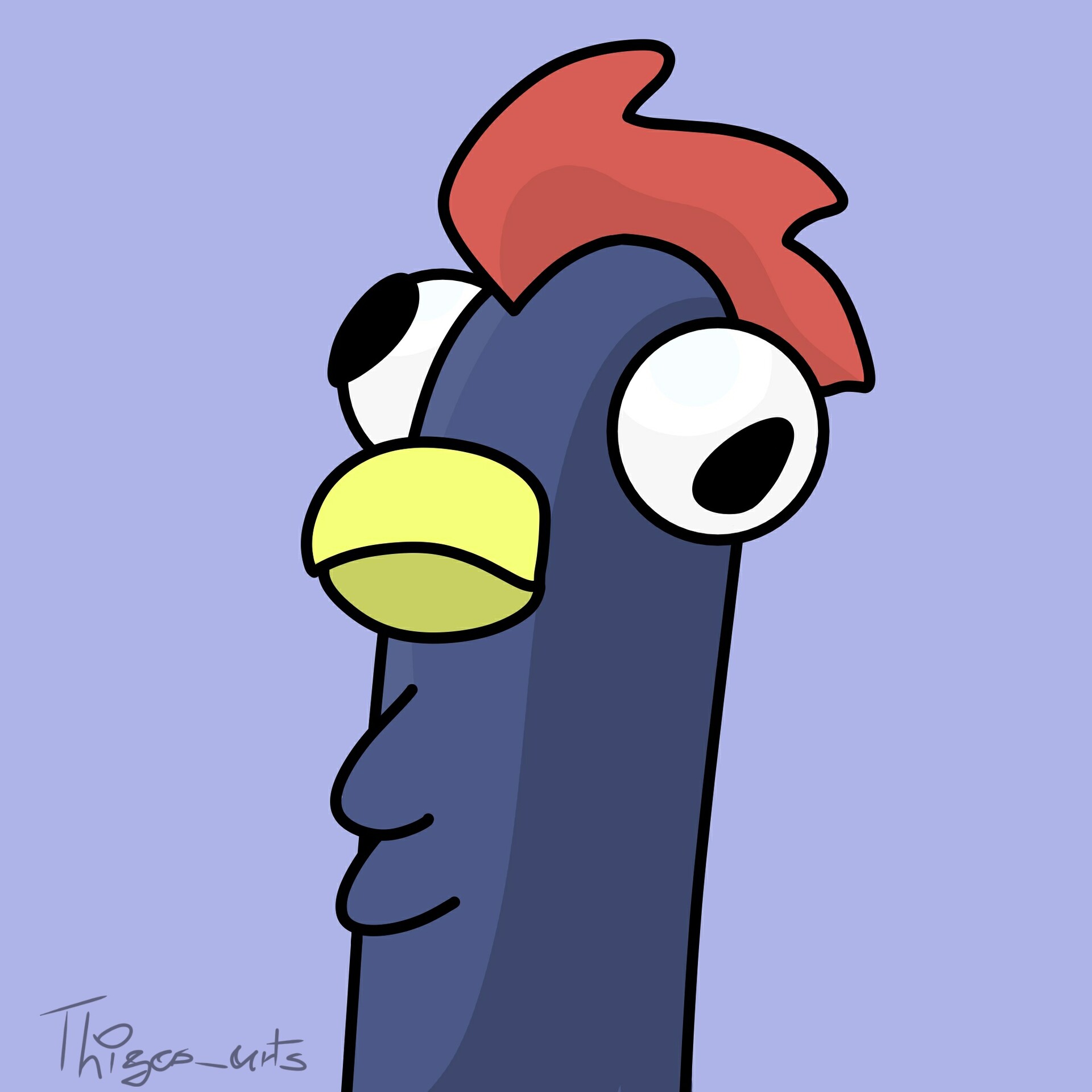 ArtStation - Chicken, a simple drawing for the day