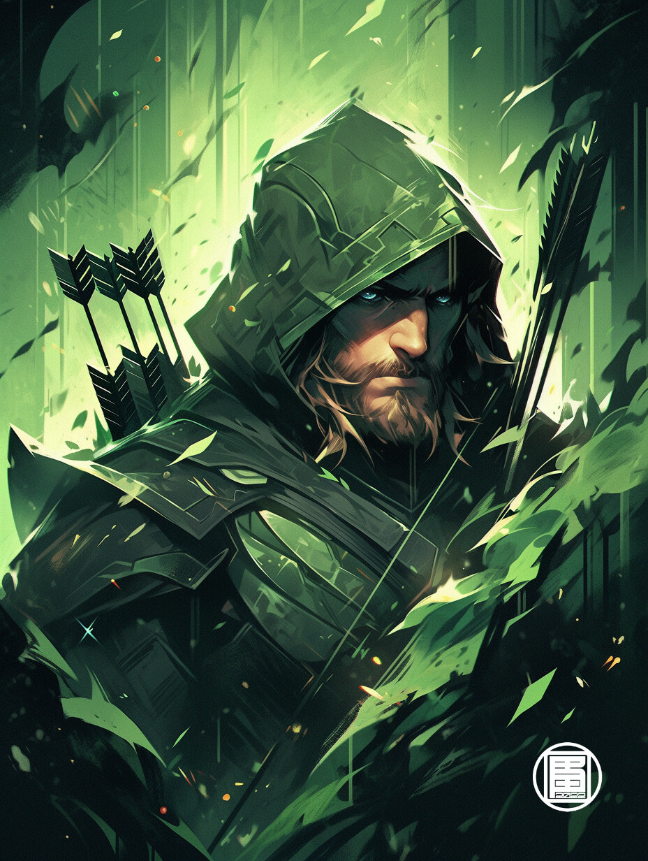 Renarth Creations - Green Arrow: Where Marksmanship Meets Heroism, One Bullseye at a Time