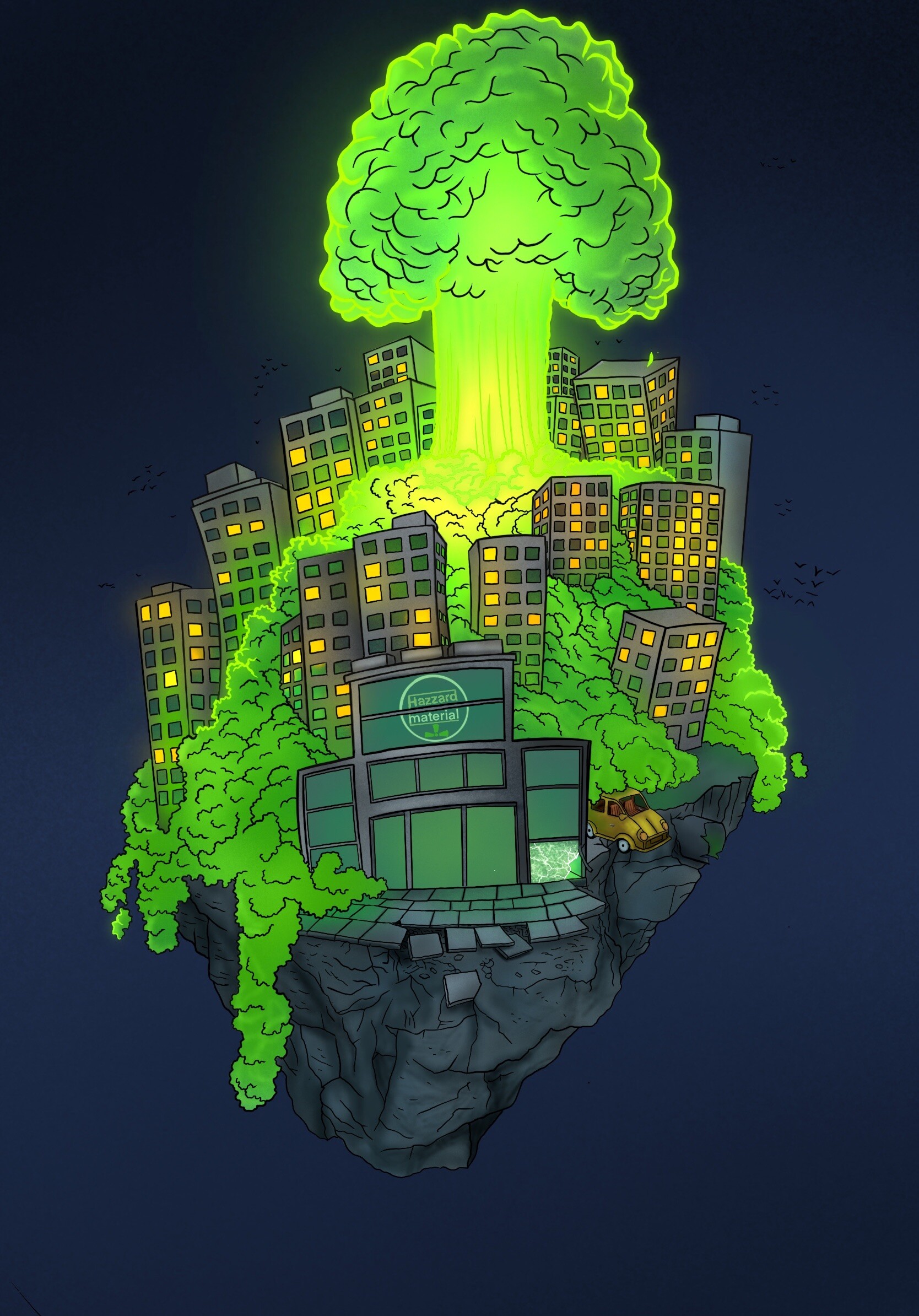 ArtStation - Nuke district 2D art