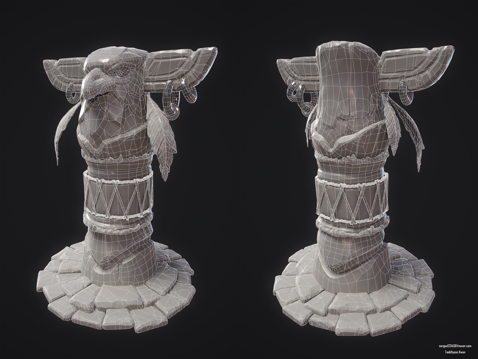 Taekhyeon Kwon - Stylized Tauren Totem (World of Warcraft)