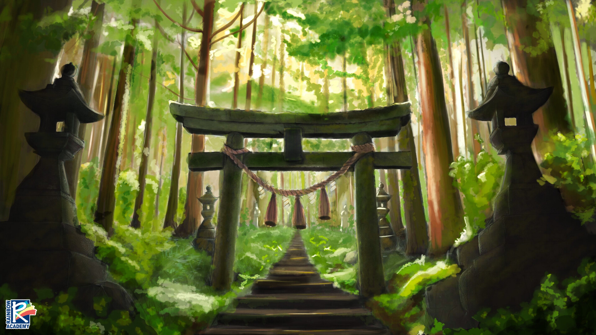 ArtStation - The Shrine - Color Key Environment- Strange Dream