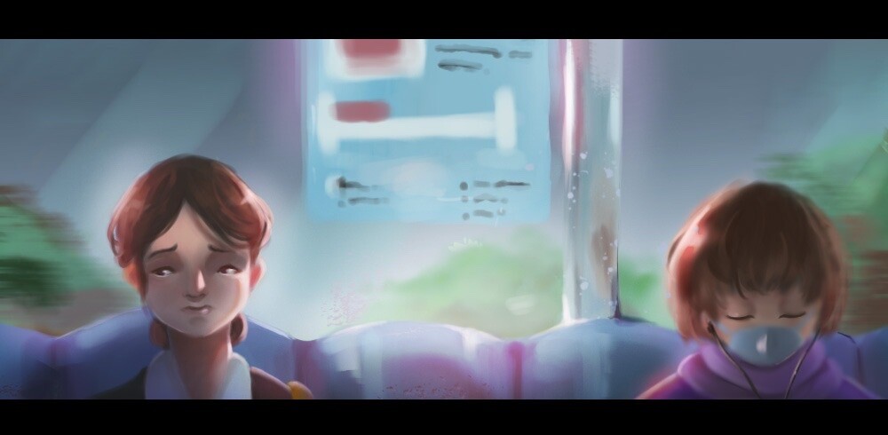 ArtStation - Train and Rain