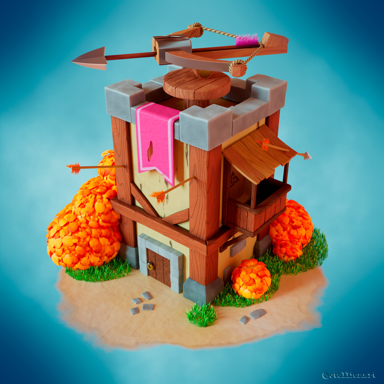 Cristine Tellier - Defensive tower