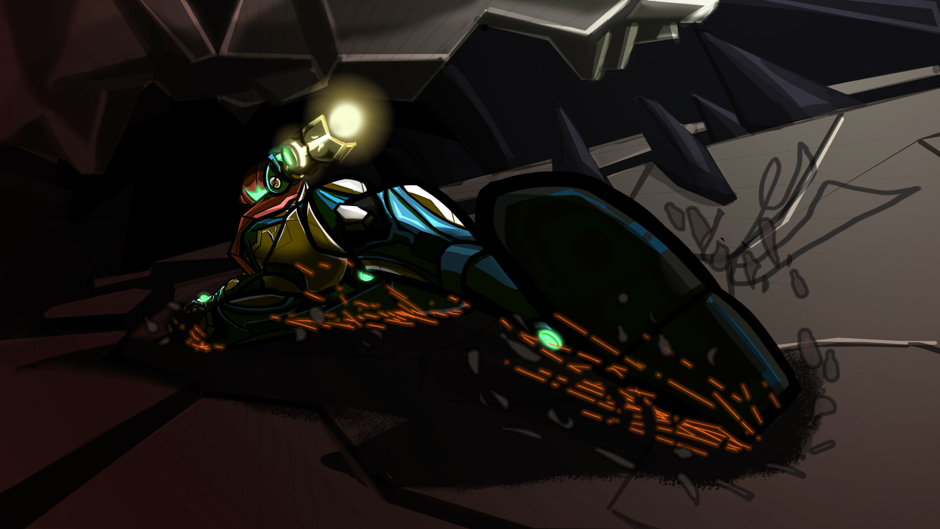 ArtStation - Metroid Dread Slide