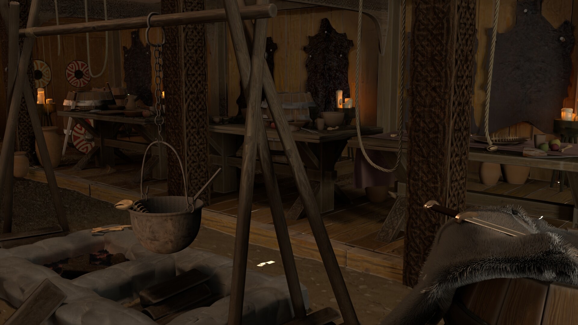 ArtStation - Viking feast house