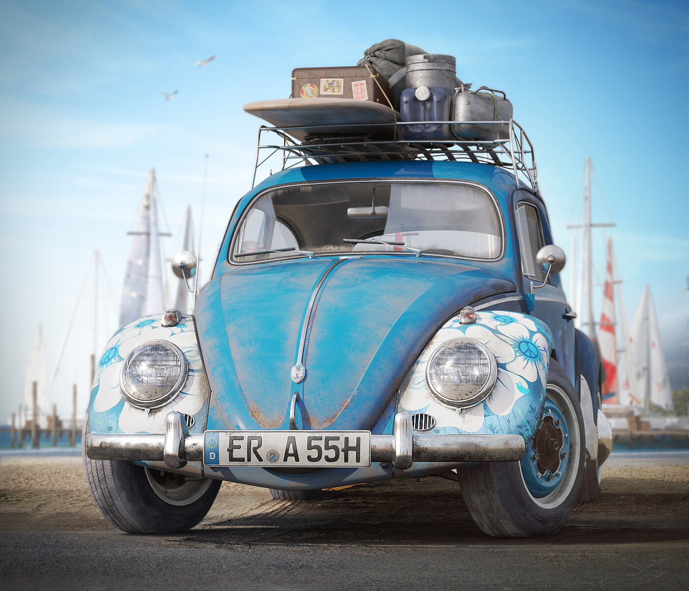 ArtStation - Hippie beetle