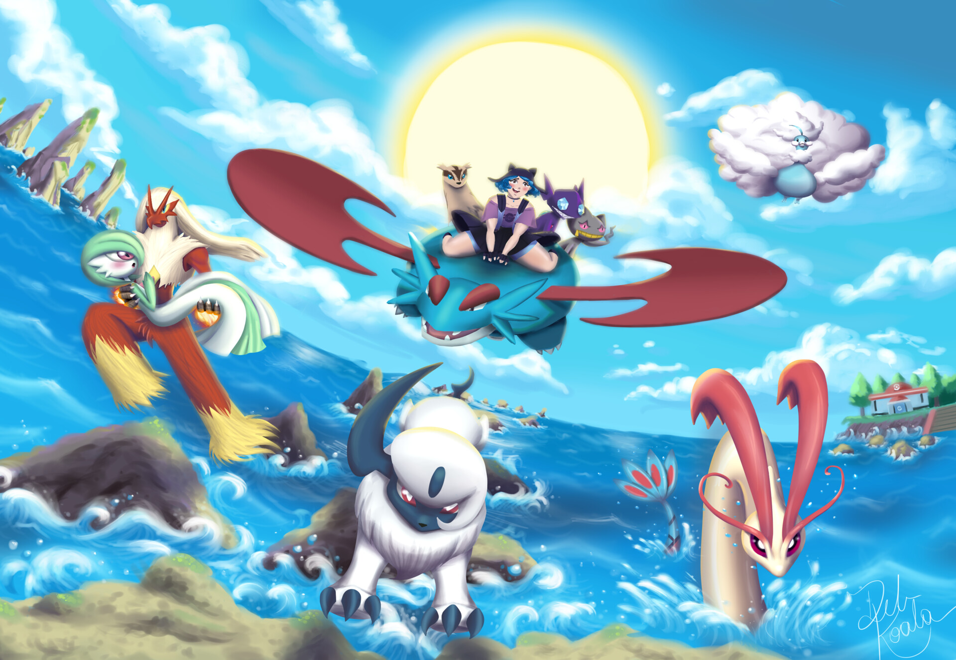 ArtStation - My Gem 3 Team on Pokemon