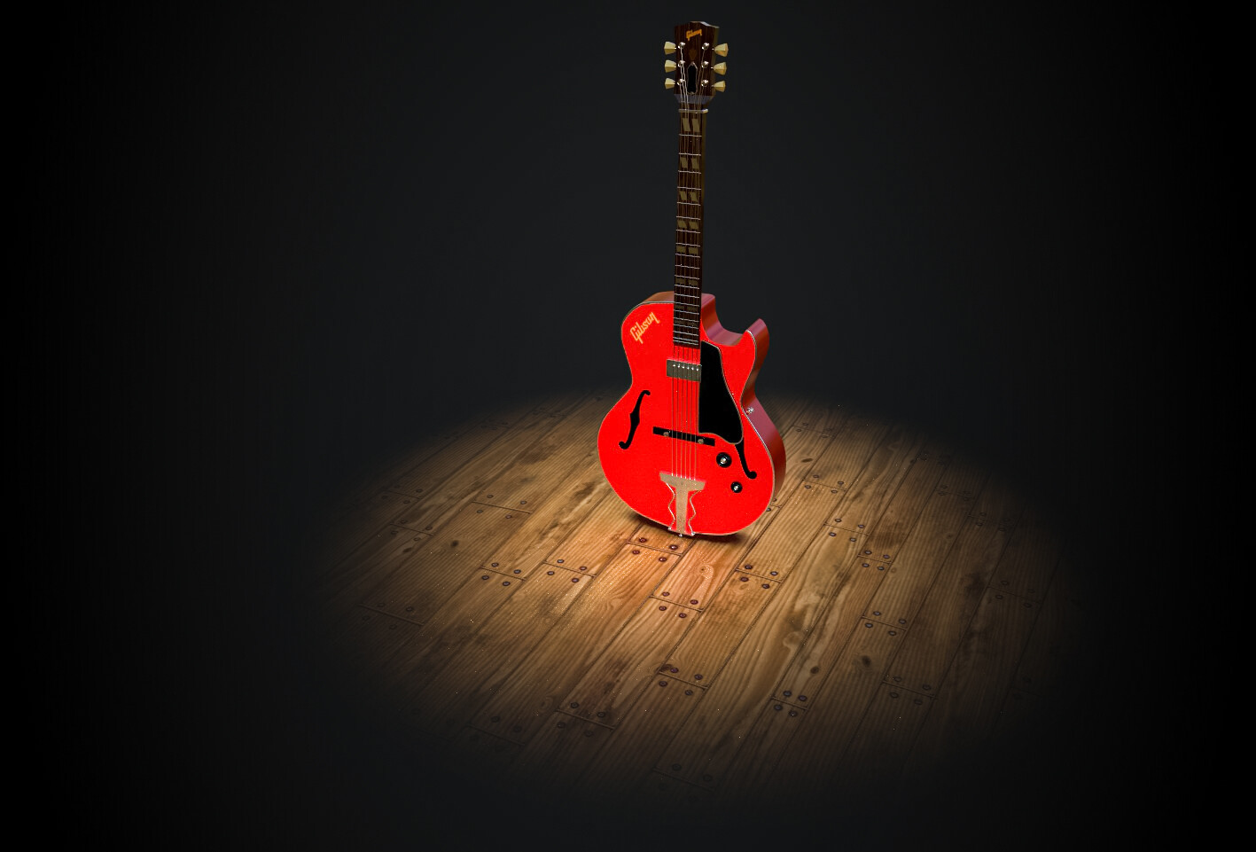 ArtStation - stunning 3D guitar model