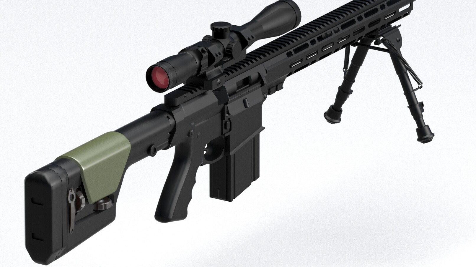 ArtStation - AR-10 Sniper Rifle