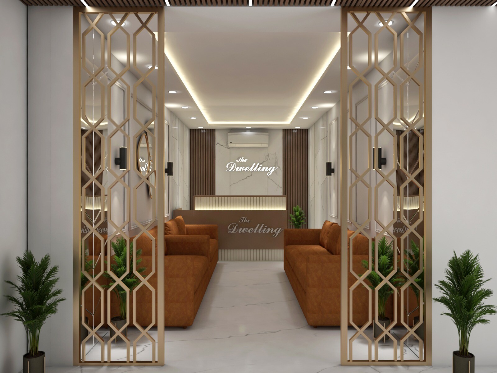 ArtStation - 3d model interior reception