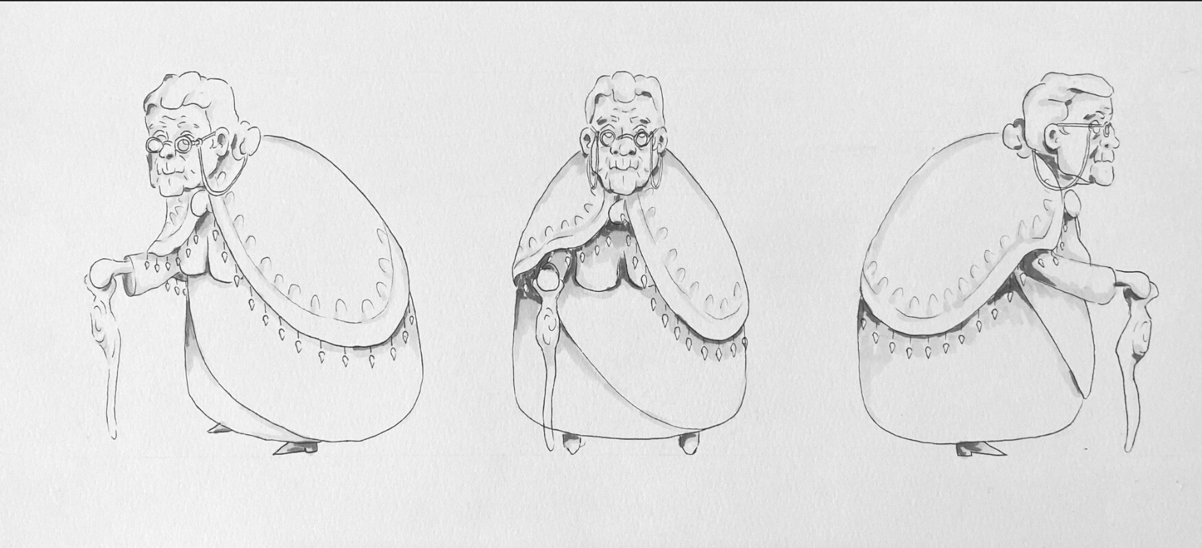 ArtStation - Grandma Model Sheet