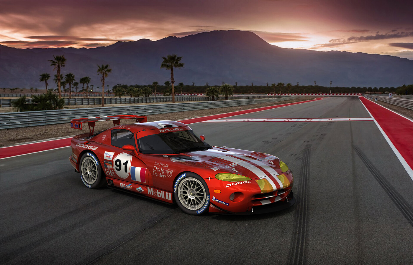 ArtStation - Dodge Viper GTS-R 2000