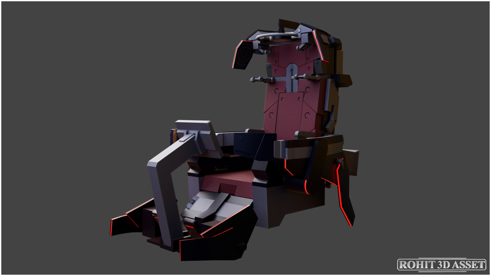 Rohit 3D Asset - Gundam Unicorn Cockpit
