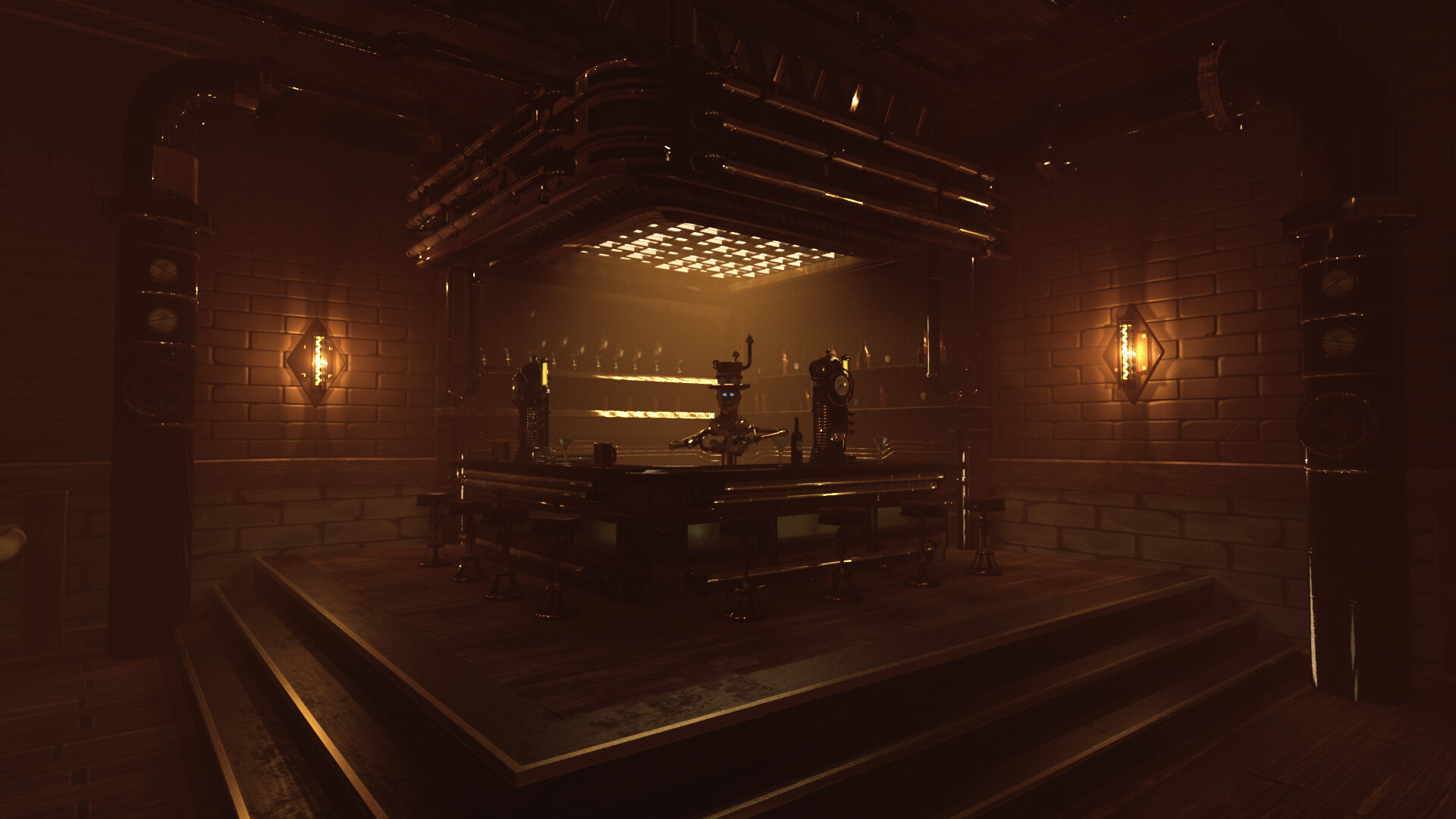 ArtStation - Steampunk Bar