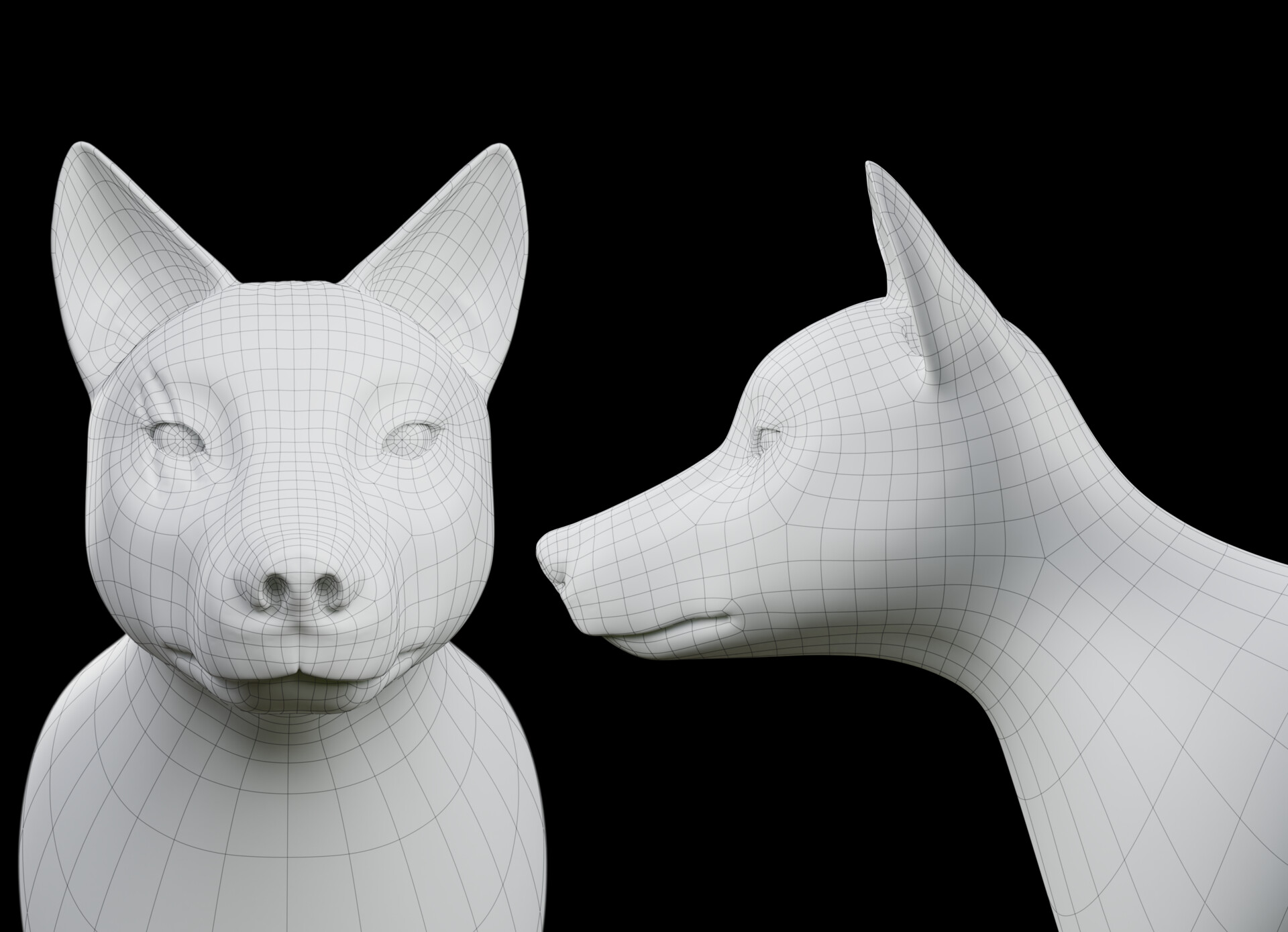 Deviant Vision - Wolf bust
