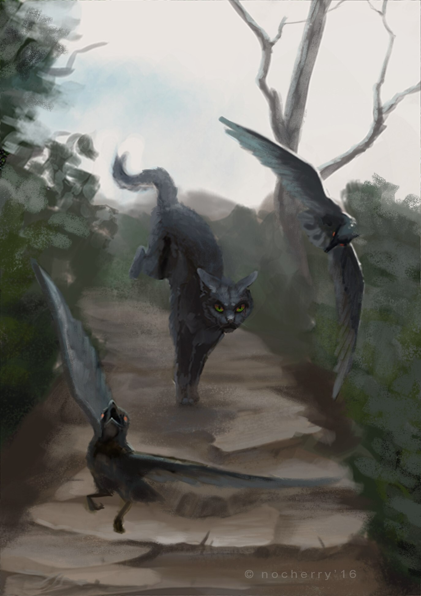 ArtStation - Hunting jackdaws (NOT FOR SALE)