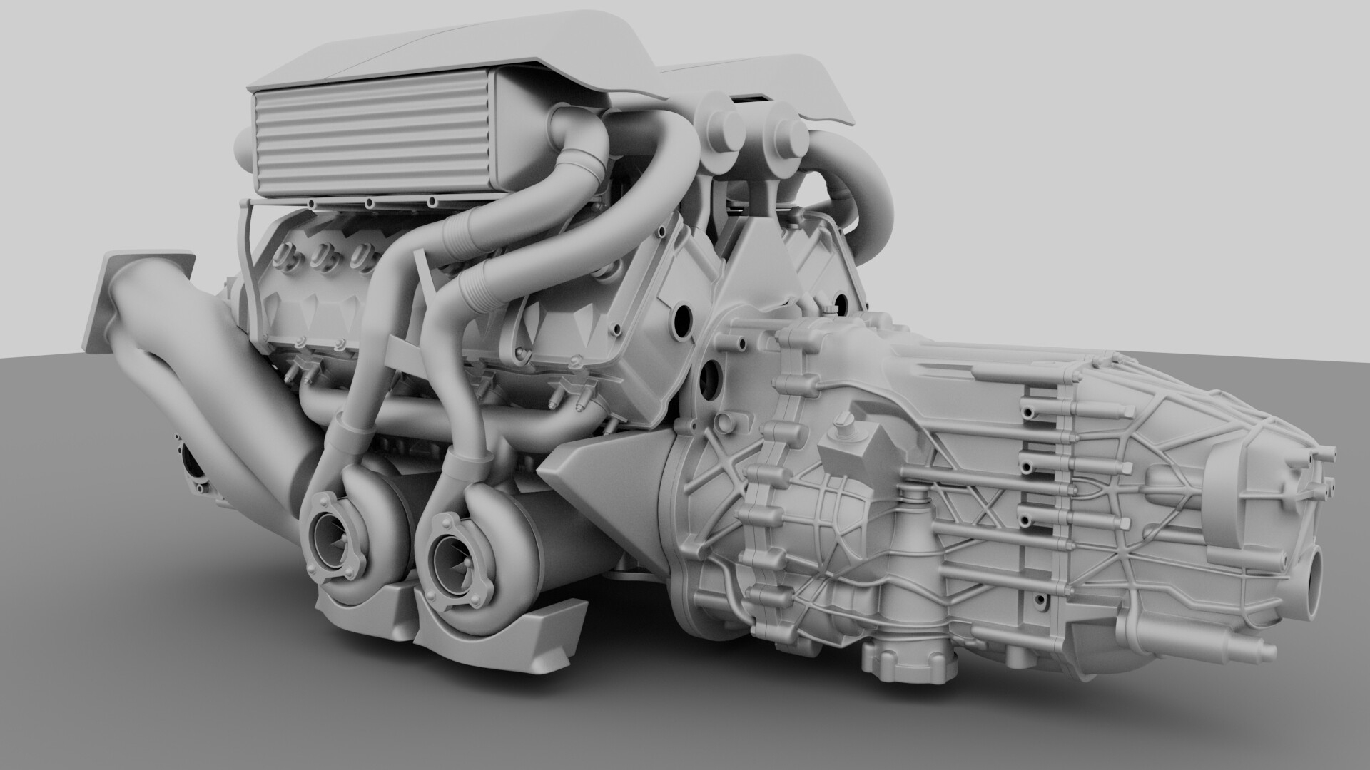 ArtStation - Bugatti engine