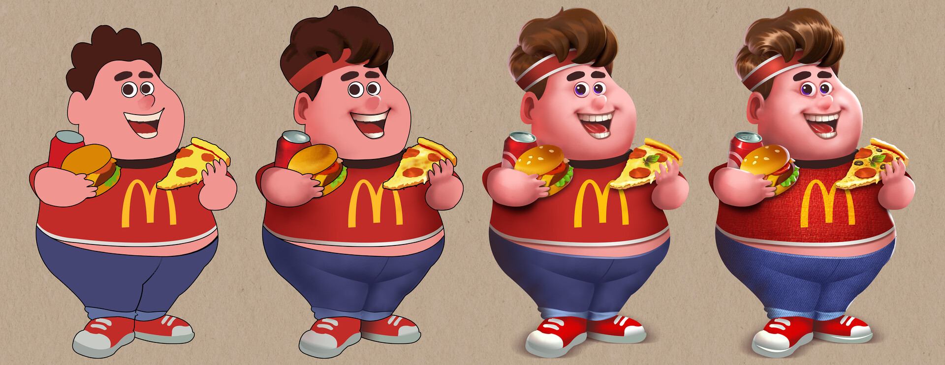 Fat Little Kid Cartoon