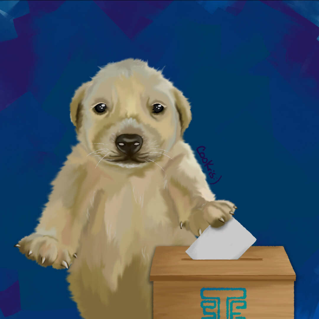 ArtStation - Perrito votando