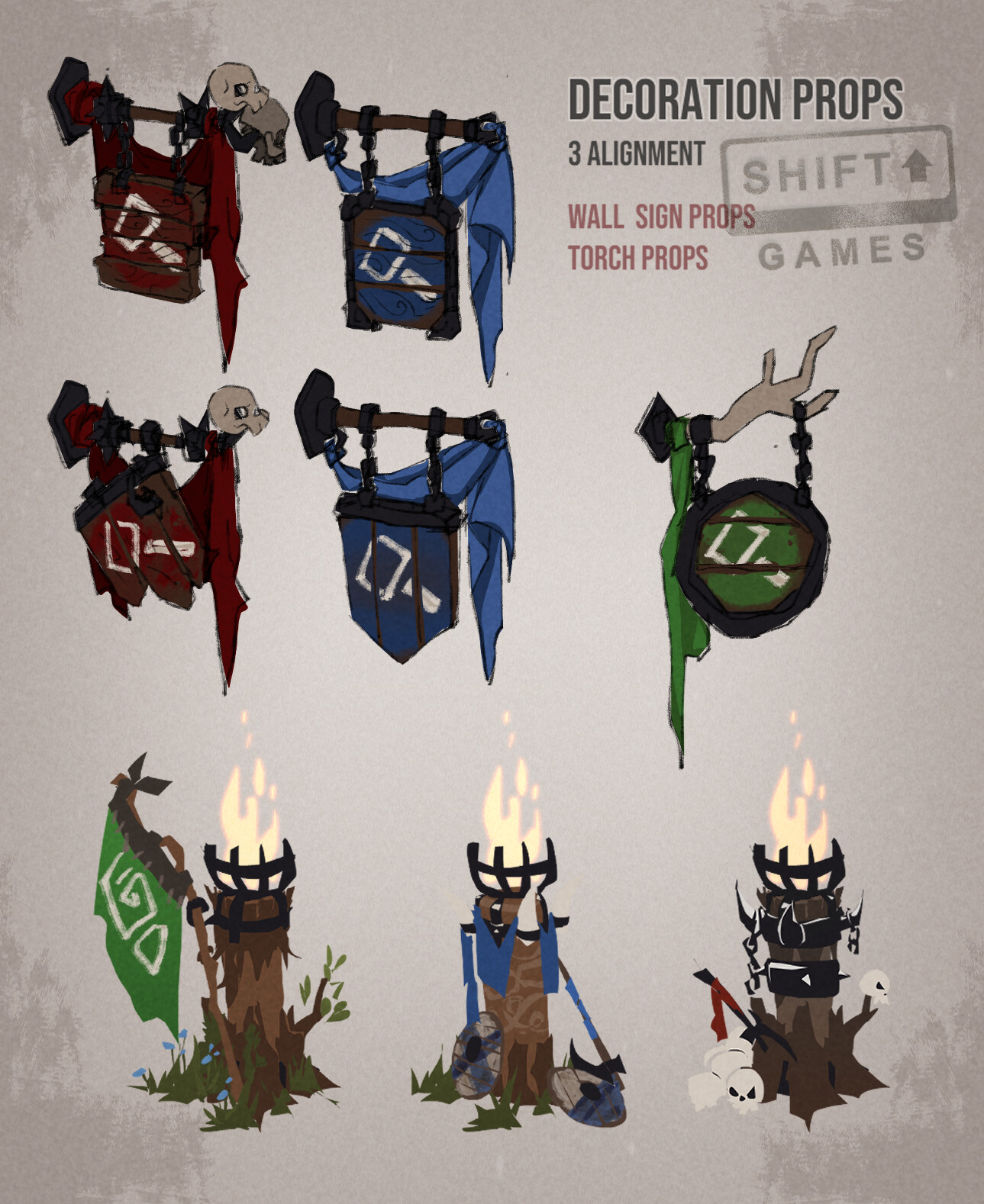 ArtStation - Some concept art of the orc village