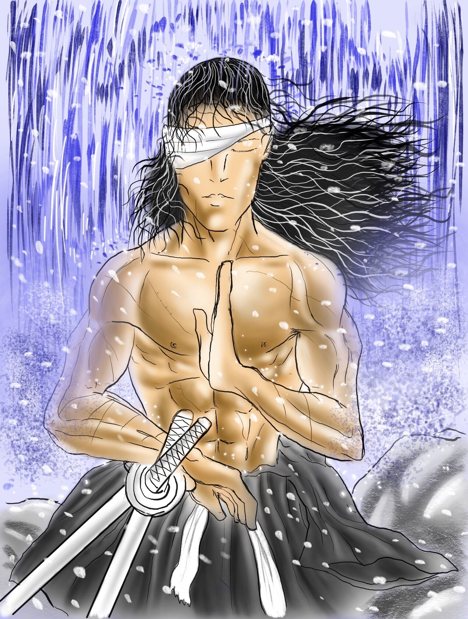 ArtStation - Calm samurai