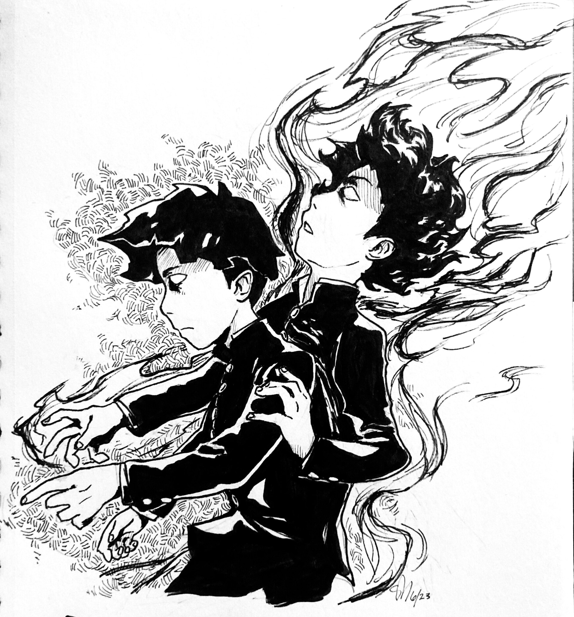 ArtStation - Mob Psycho 100 illustration