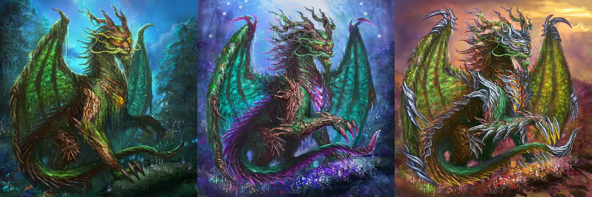 ArtStation - Forest dragon