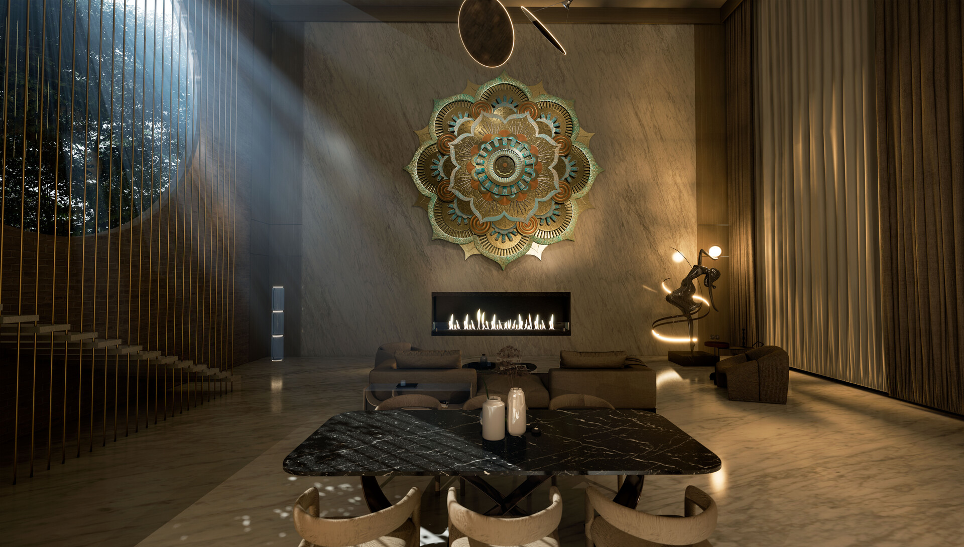 ArtStation - Unreal engine 5 (lumen) scene with a litup healing Mandala