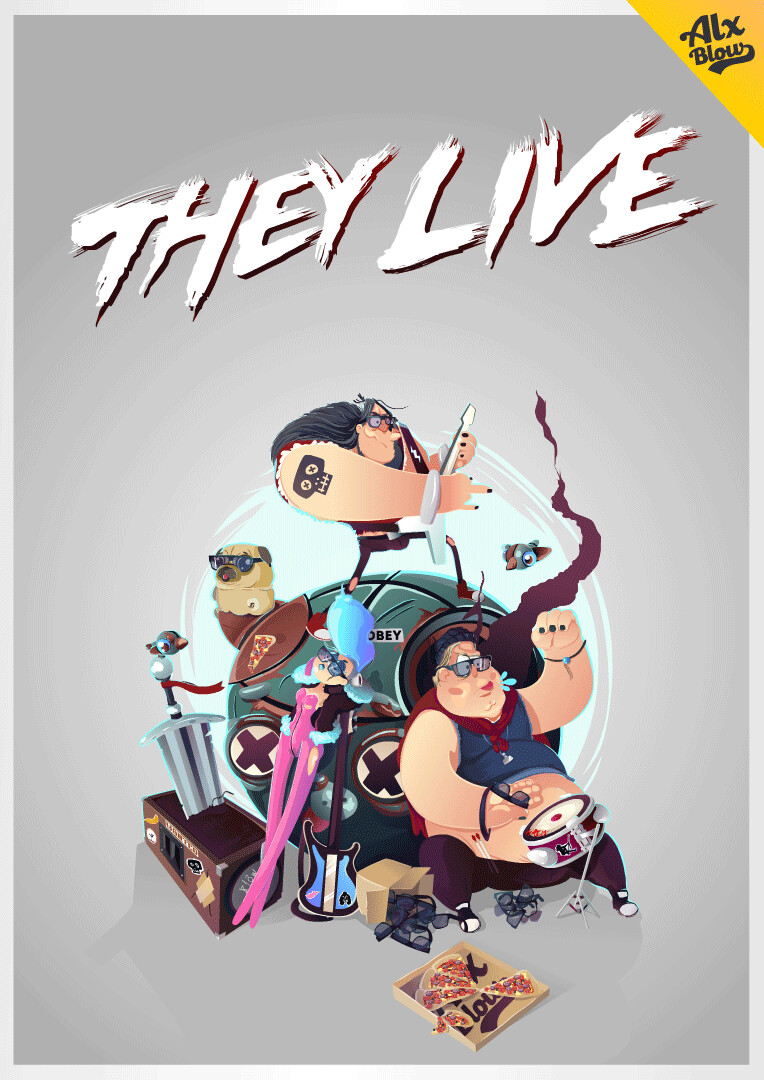 ArtStation - Personal project characters reference to the movie They Live