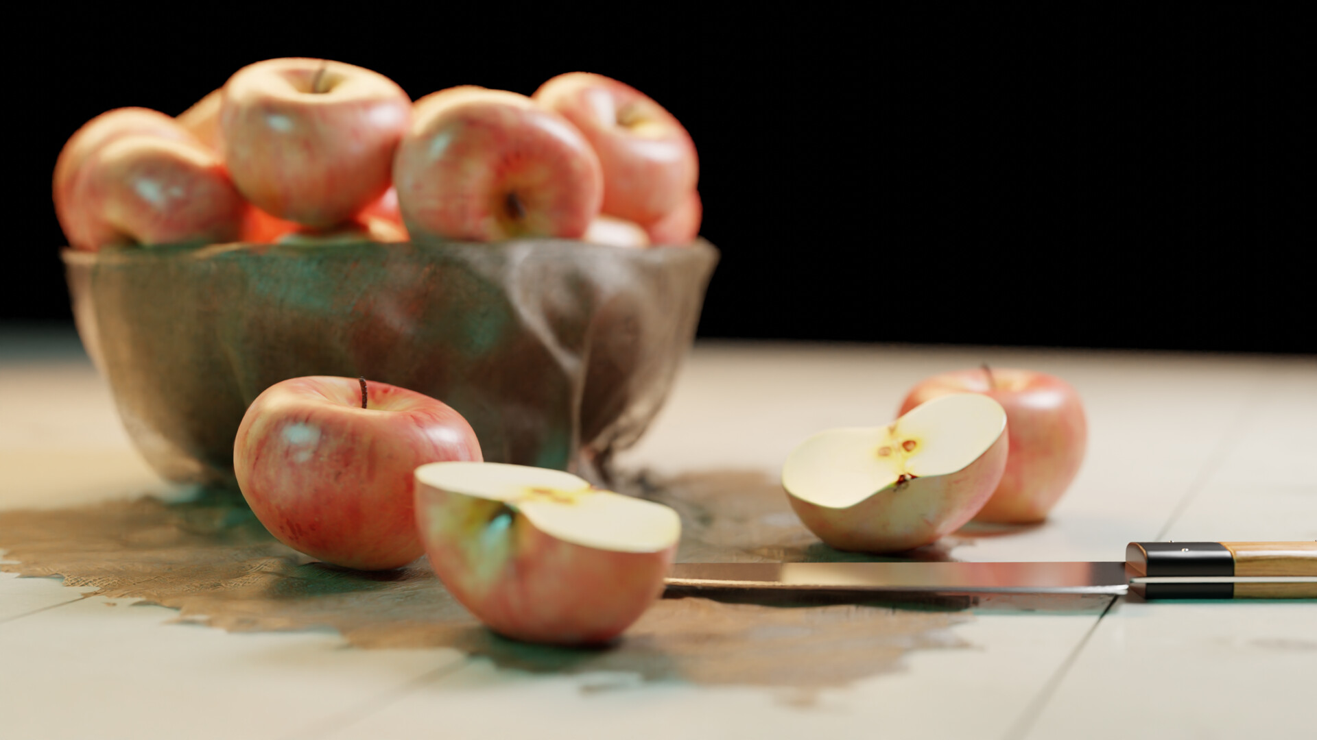 ArtStation - Apples Scene