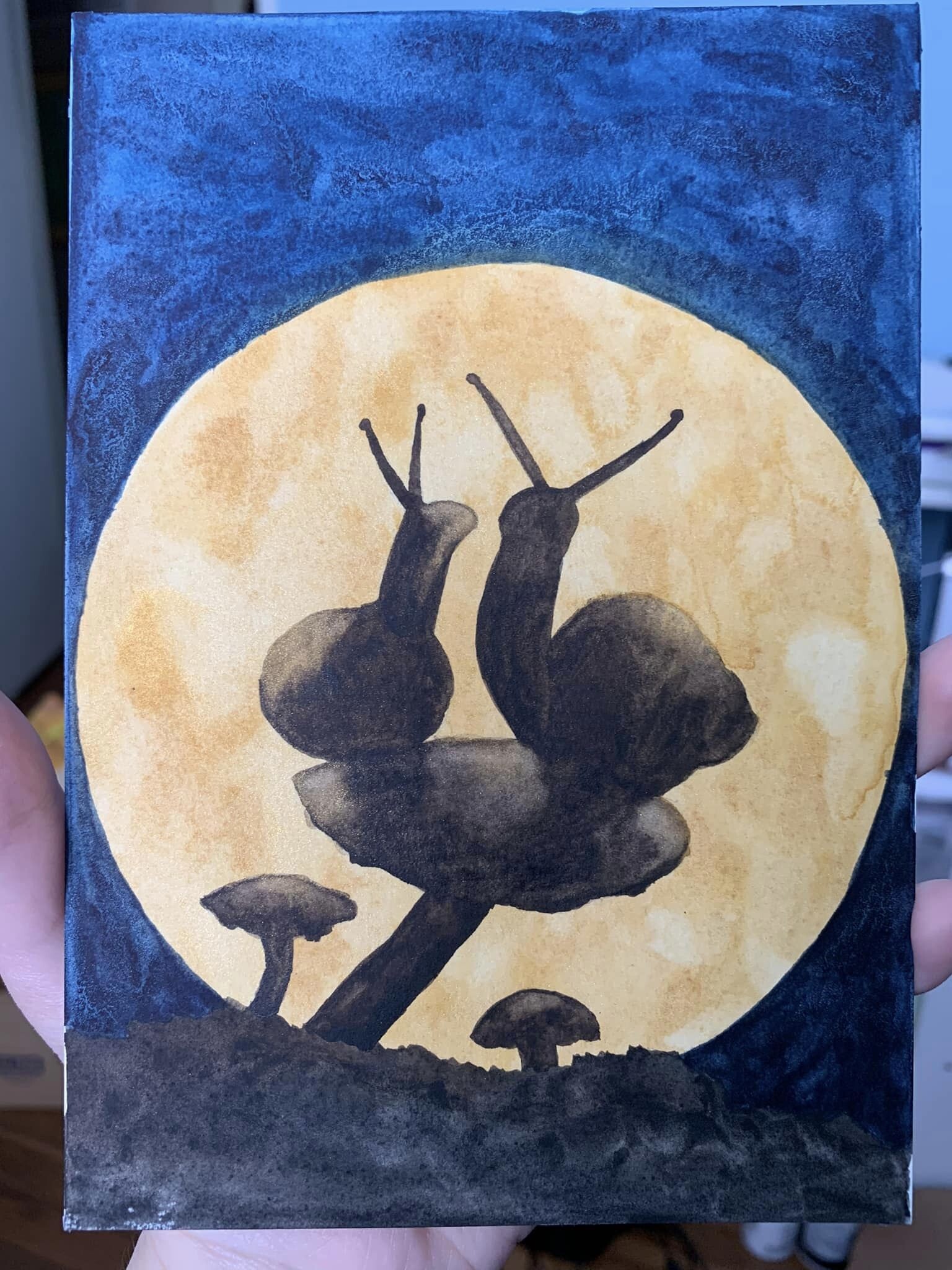 ArtStation - Snails in the Moonlight