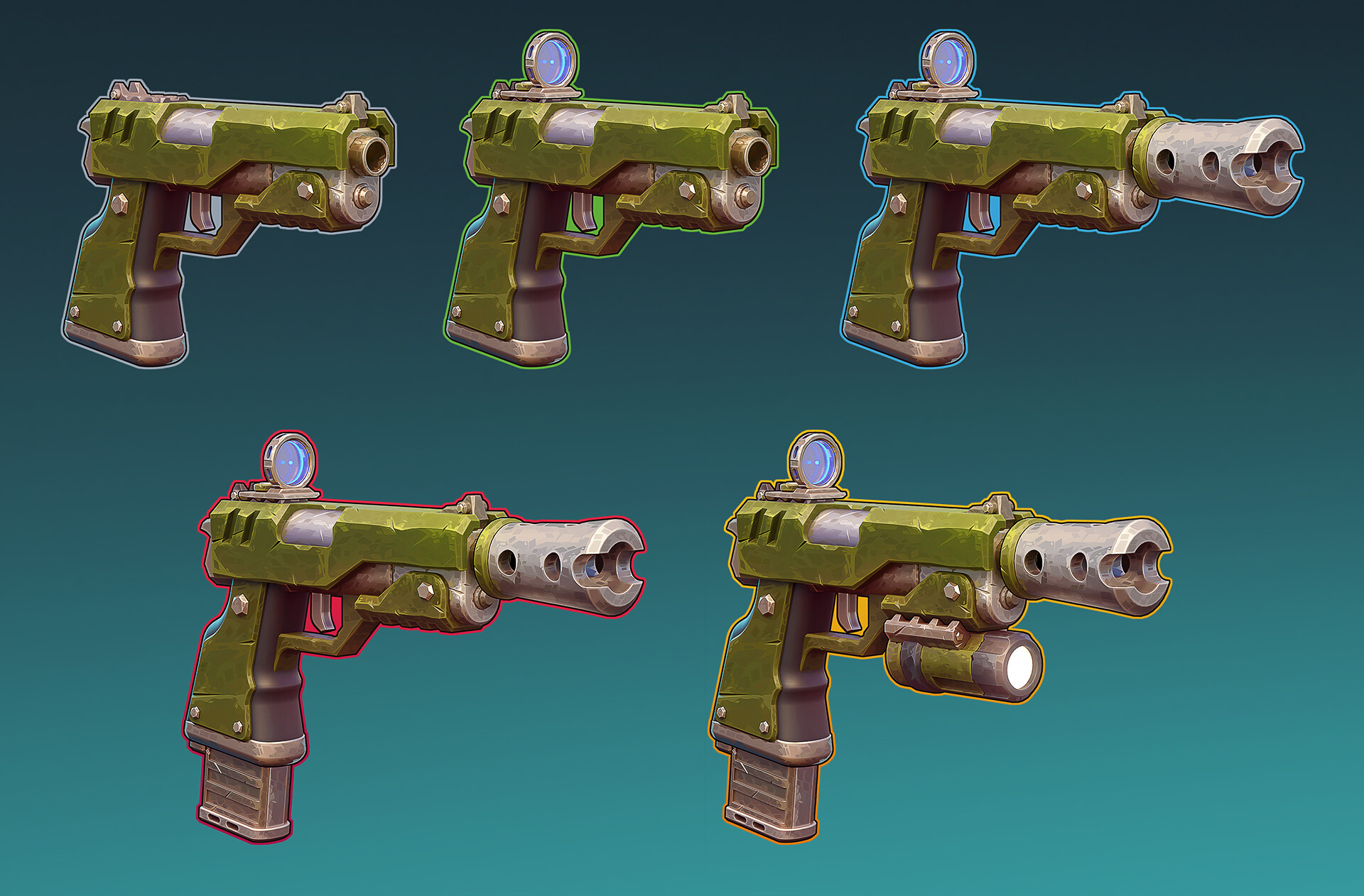 ArtStation - Stylized Gun