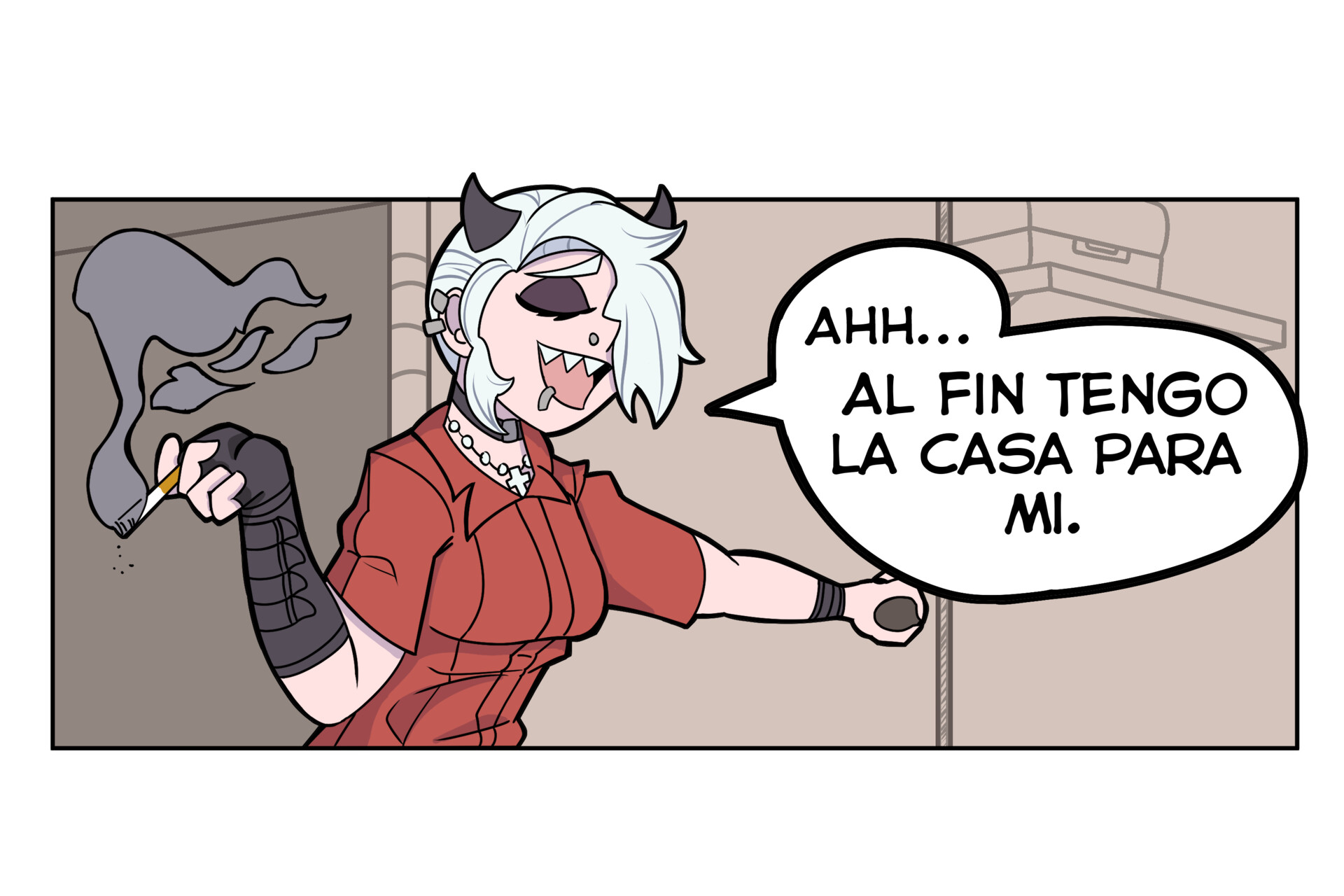 ArtStation - Hell Of A Mix Comic Panels / Helltaker Fan Game