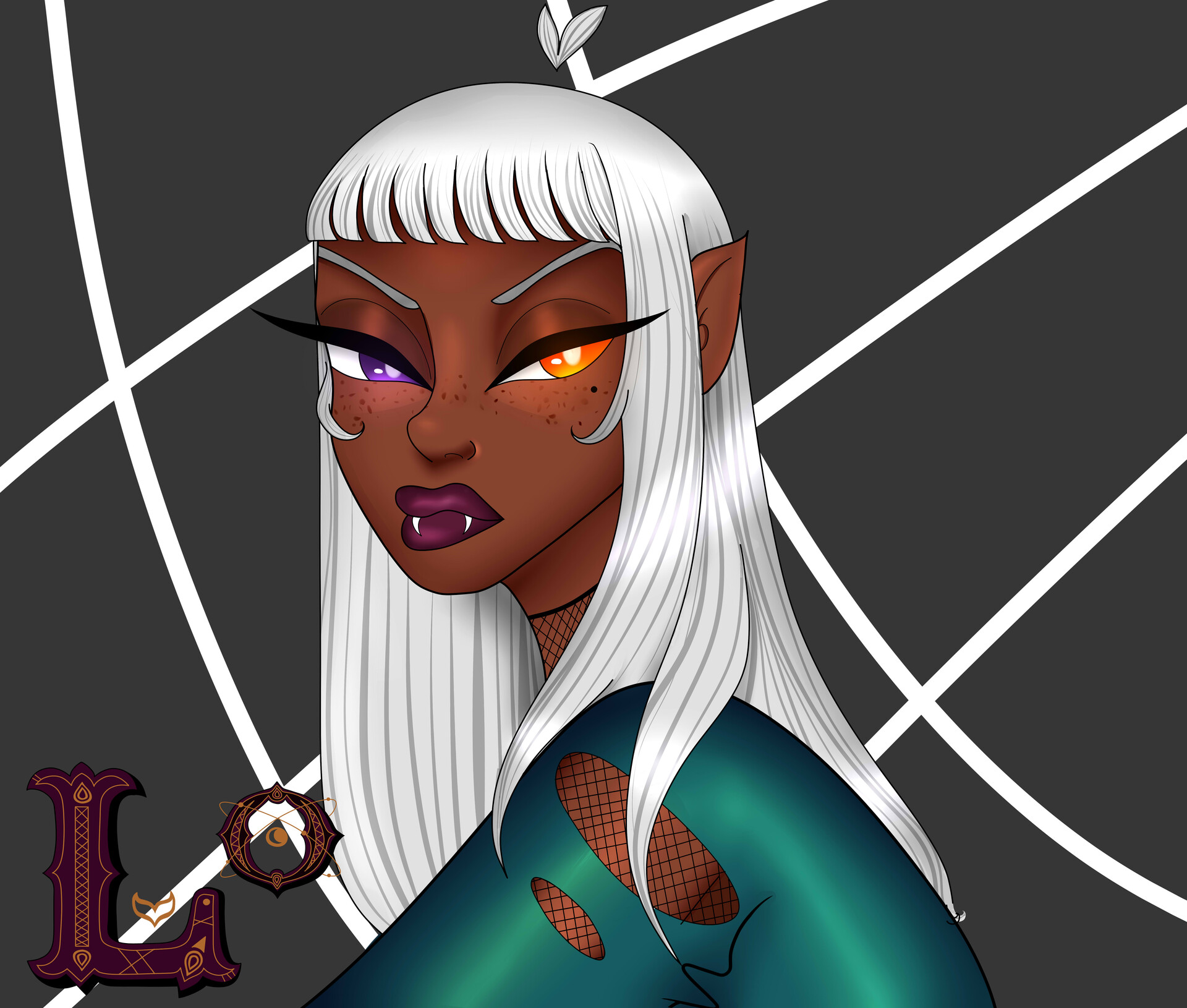 ArtStation - Black vampire girl