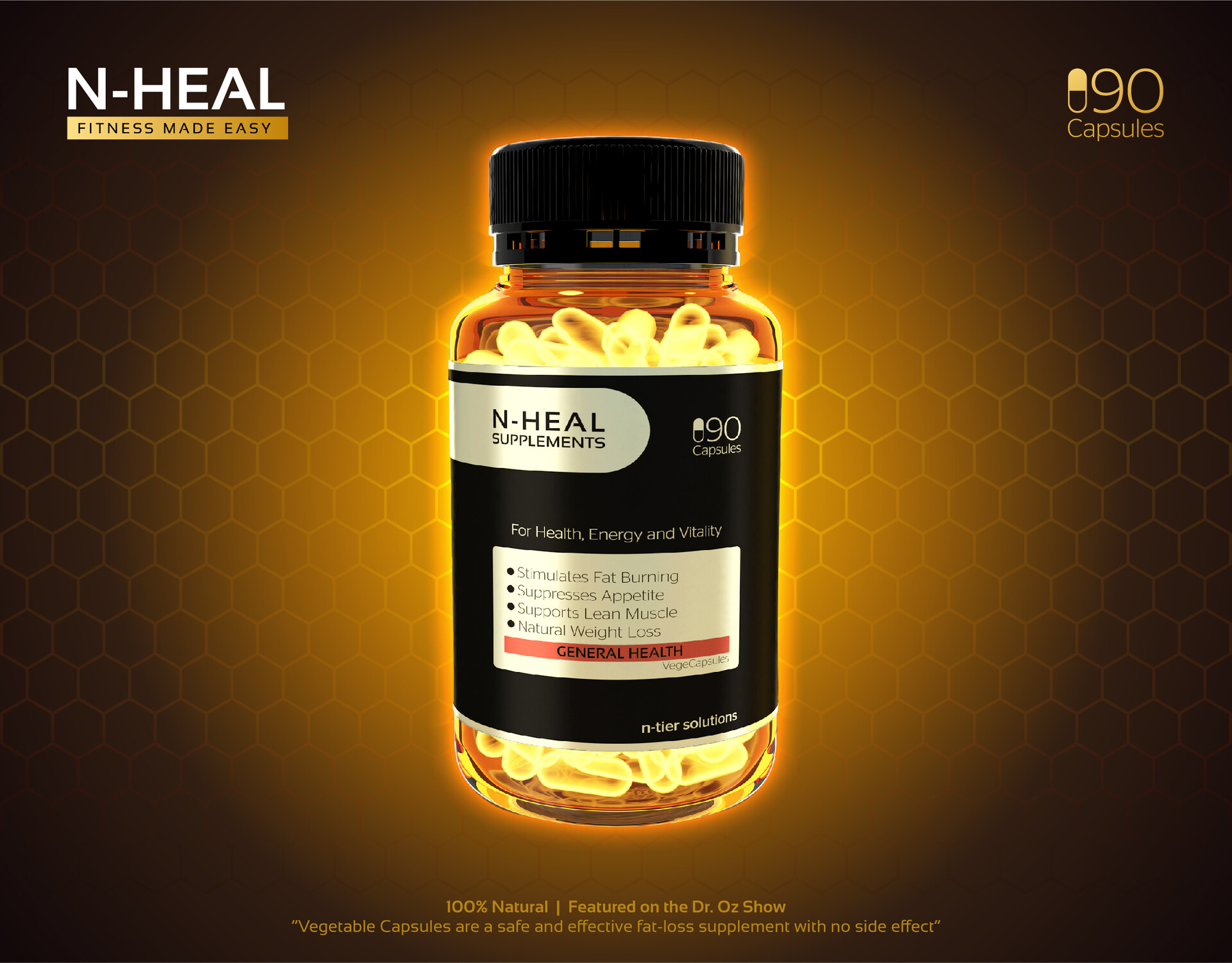 ArtStation - 3D Supplement Bottle Render